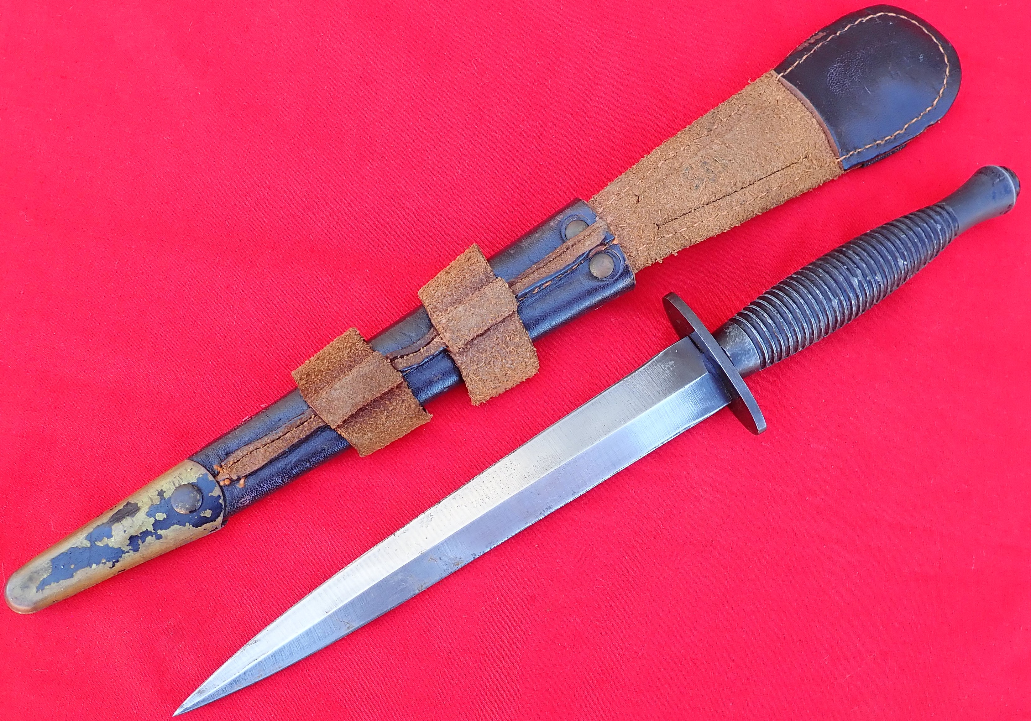 WW2 Fairbairn & Sykes 3rd pattern commando dagger & scabbard. Features ...