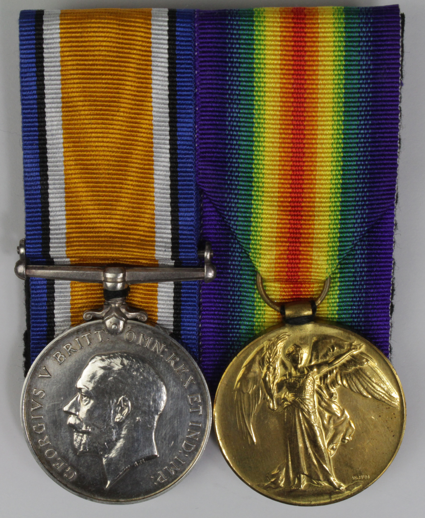 BWM & Victory Medal to 7429 Pte R G Hayden HAC-INF. (2)