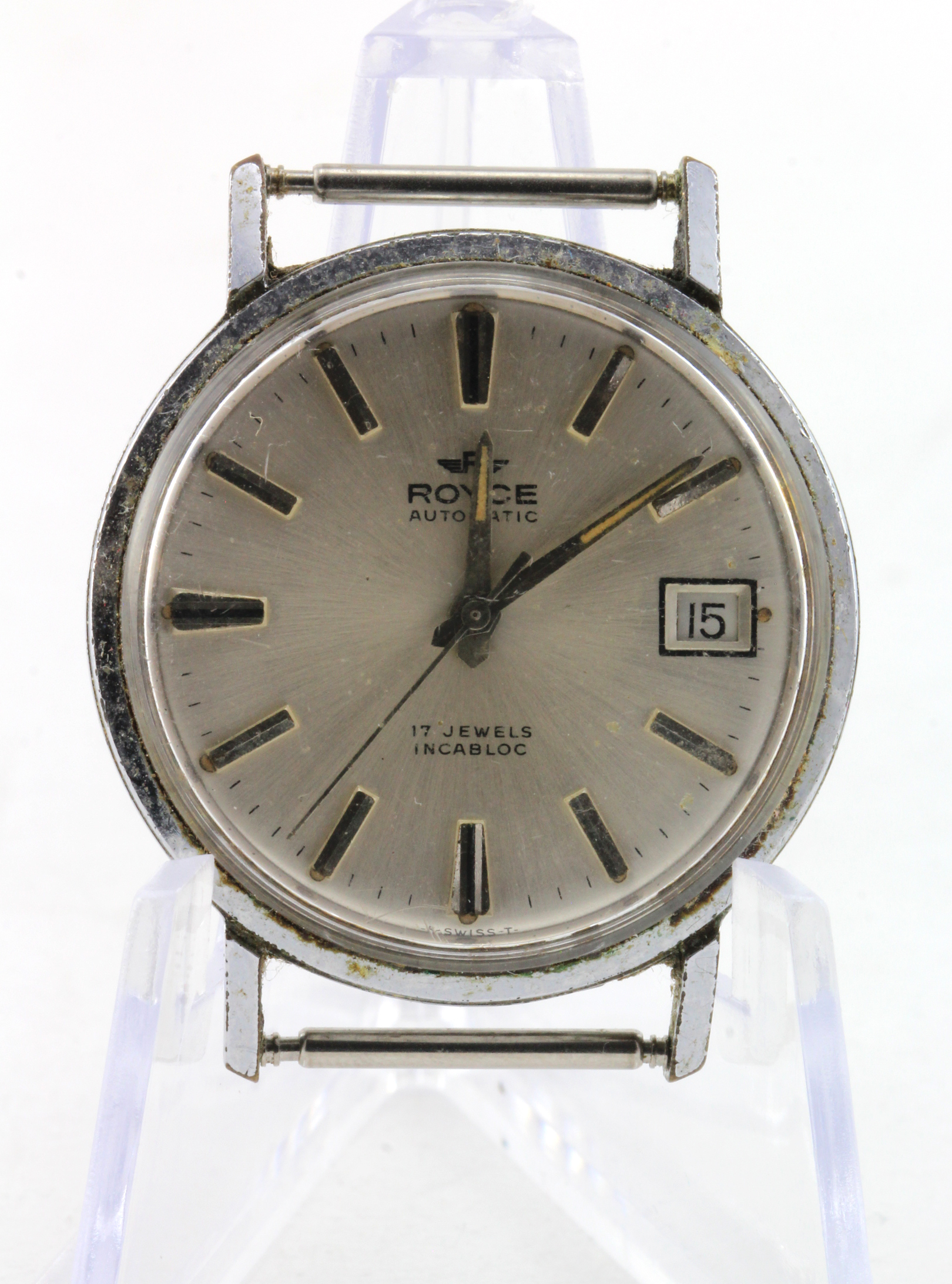Royce Automatic gents wristwatch, with date aperture, winder missing ...