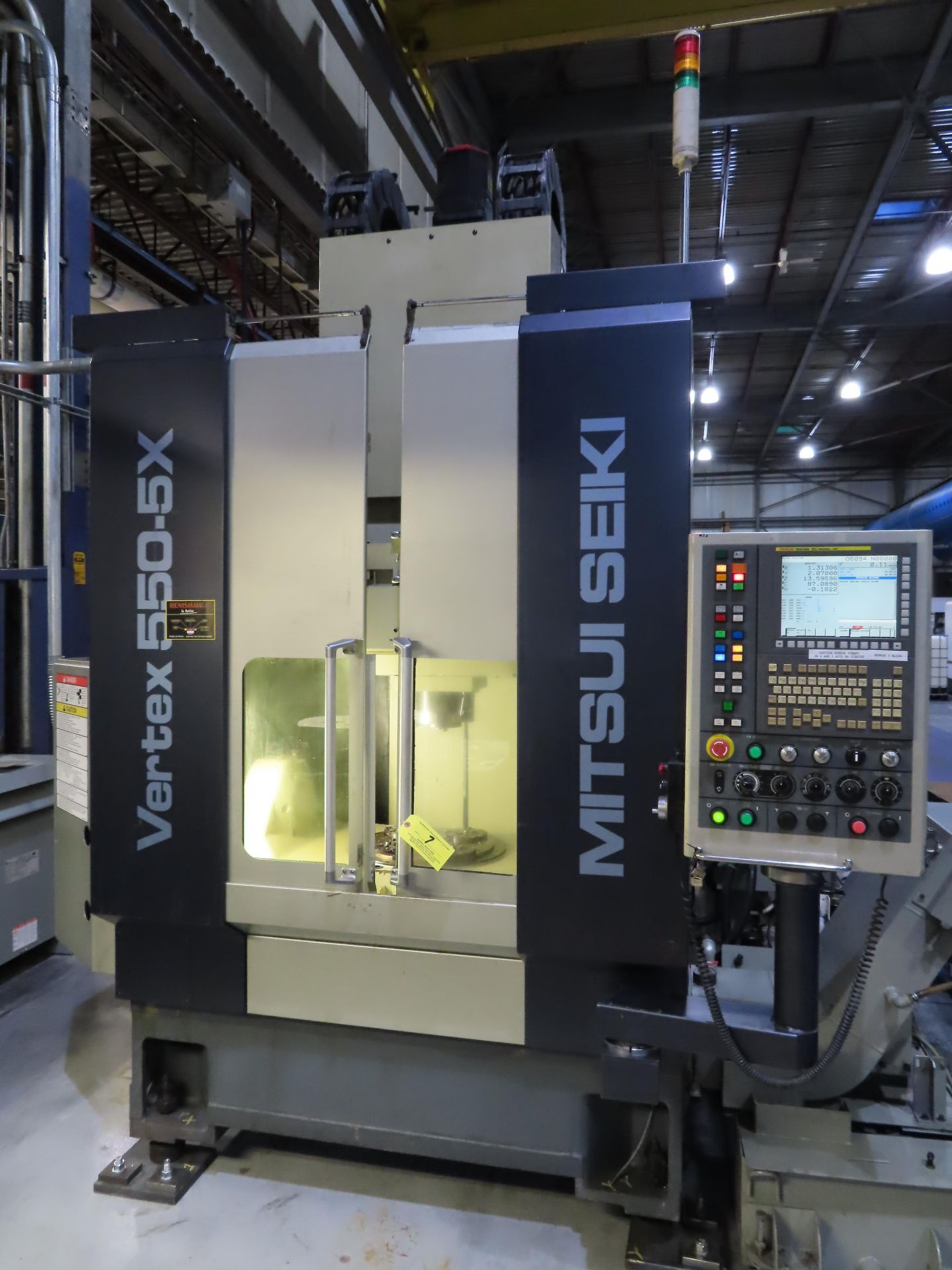 2006, Mitsui Seiki Vertex 550-5X CNC VMC full 5-axis, Fanuc Series 31i ...