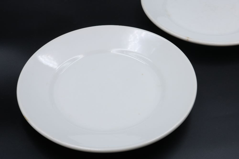 2 x Nazi Germany Plates Swastika Stamped. Provenance: Deceased estate ...