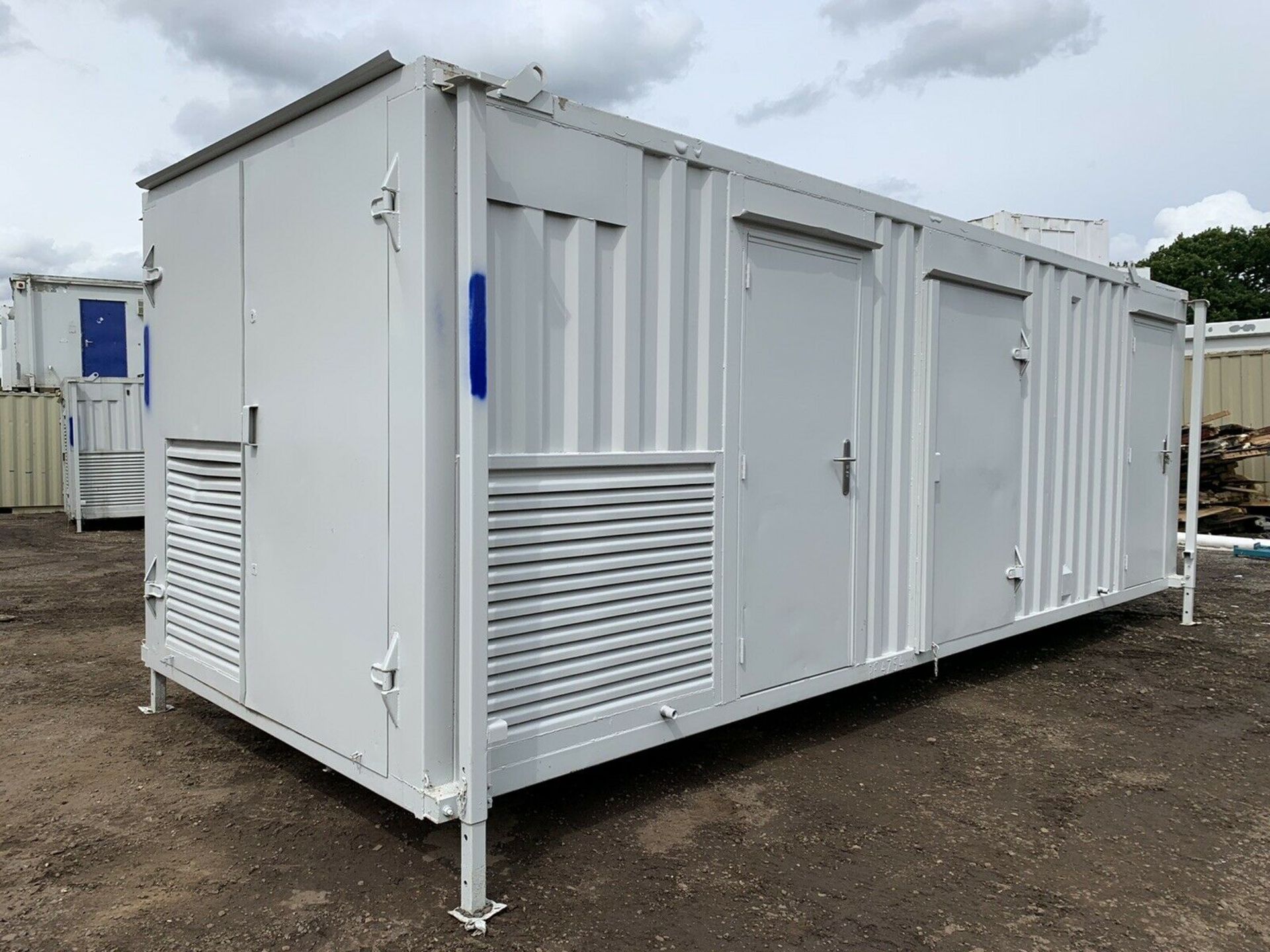 Anti Vandal Steel Welfare Unit Complete With Generator. Fitted with ...