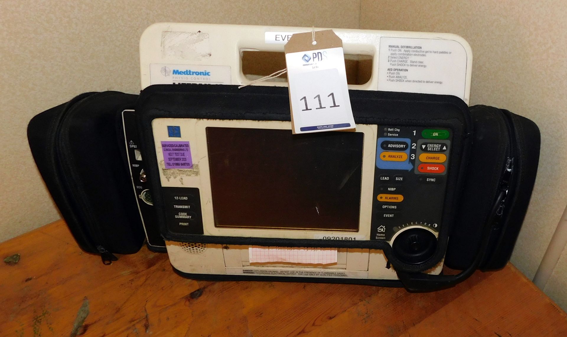 Medtronic Lifepak 12 BIPHASIC Defibrillator / Monitor (No Battery) s/n ...