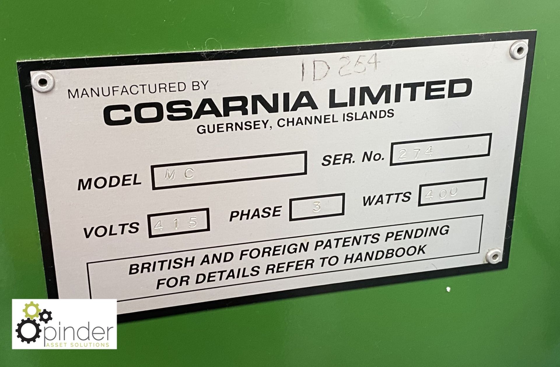 Cropmatic MC Component Cropping Machine, serial number 274, 415volts