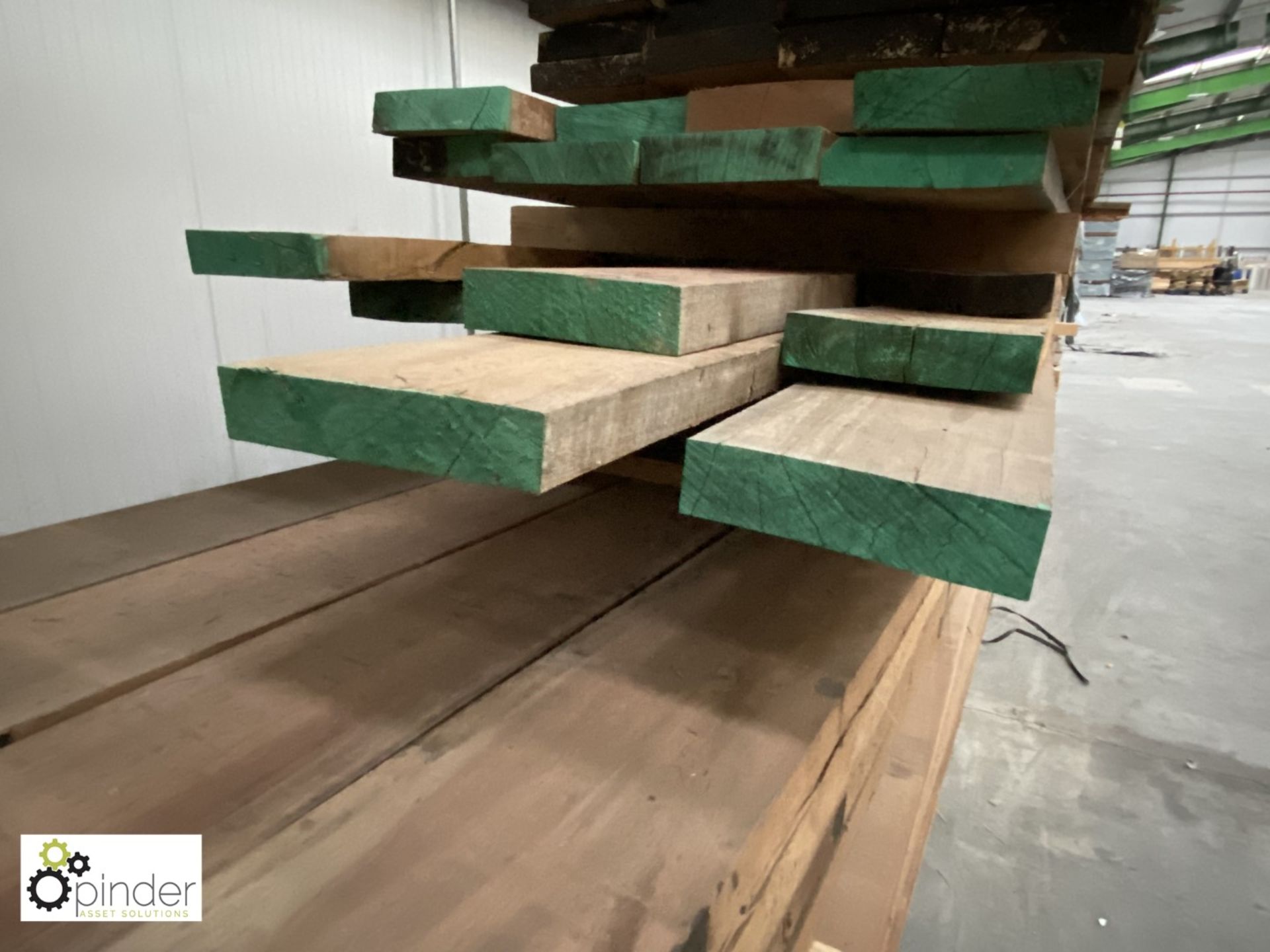 13 lengths Keruing Hardwood, 230mm wide x 50mm deep x 3650mm long and 8 ...