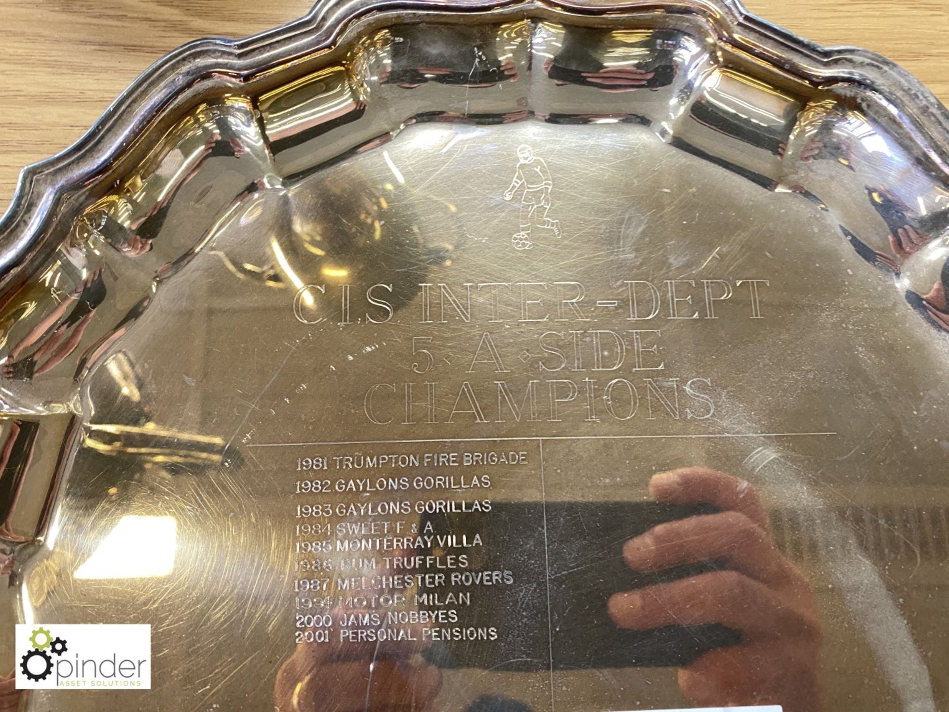 2 various silver plated Awards