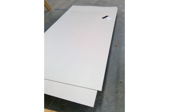 Approx 30 sheets 8ft x 4ft x 3mm Vinyl faced hardwood wall boards