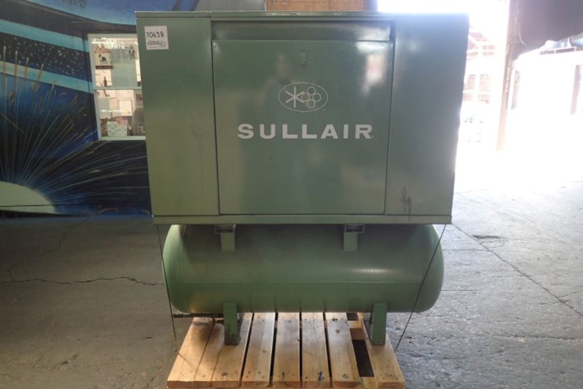 30 hp Sullair air compressor, model 10B-30, air-cooled, 115 psig output ...