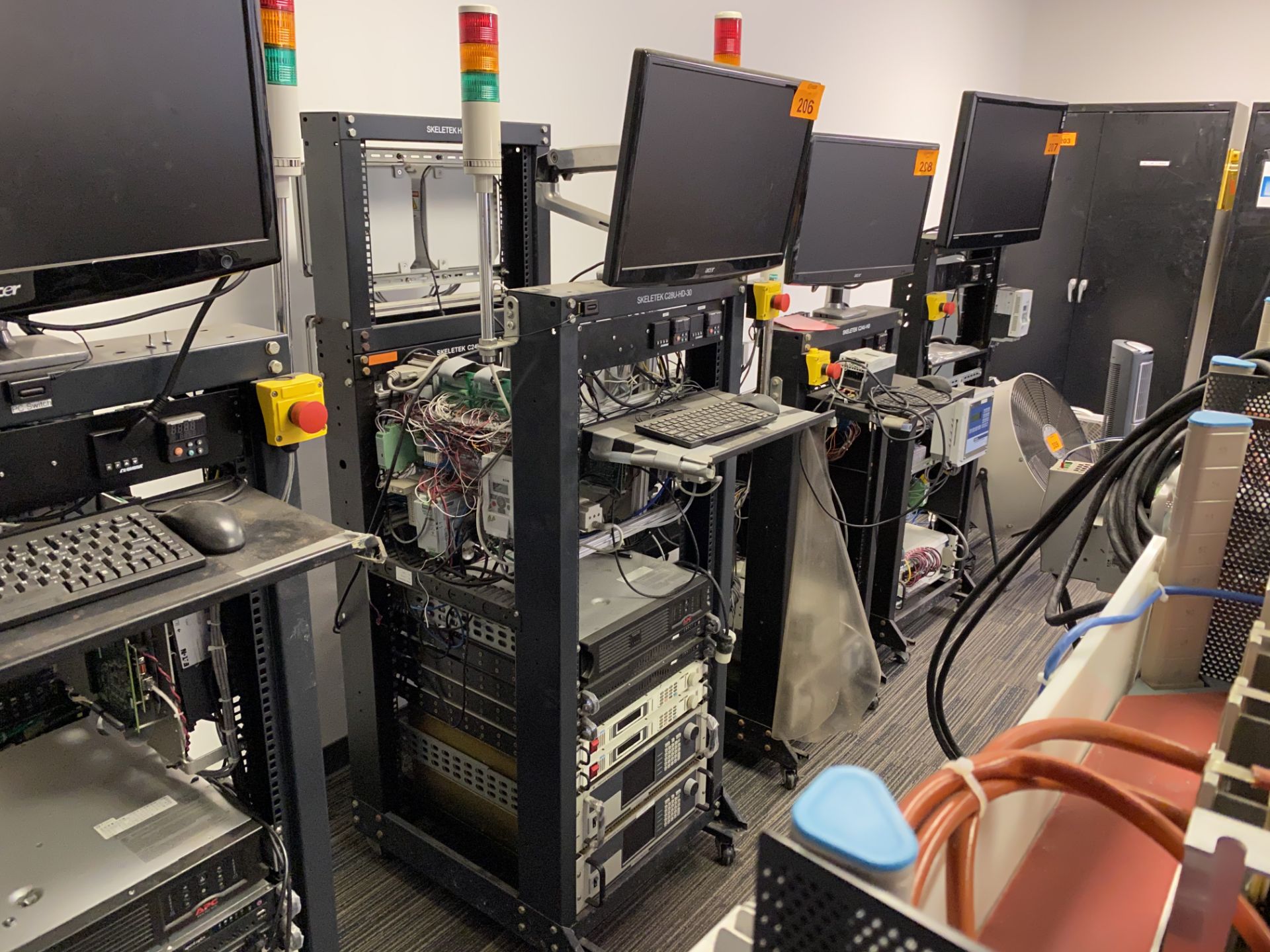 Data management station with (2) Ametek & Super Logics rack mount ...