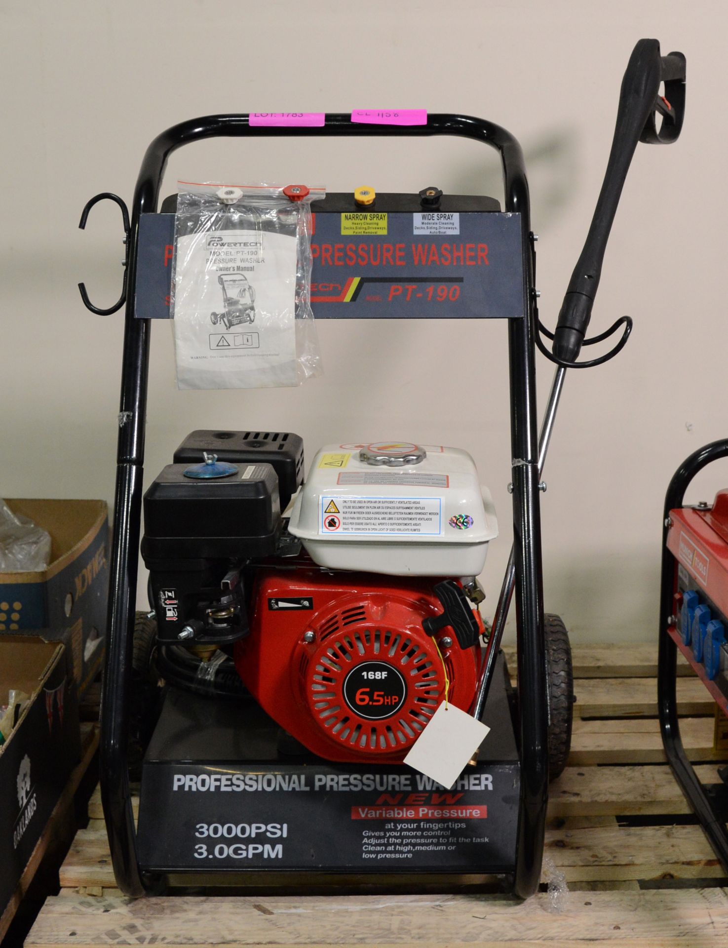 Powertech PT-190 Portable Pressure Washer.