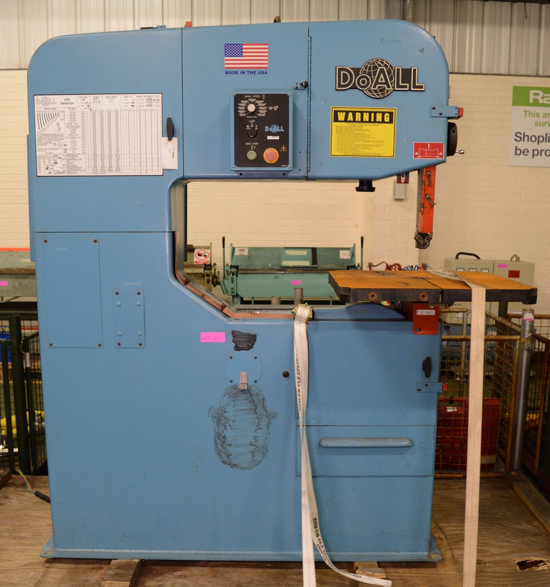 DoALL 3613-V3 Metal Cutting Band Saw 420V.