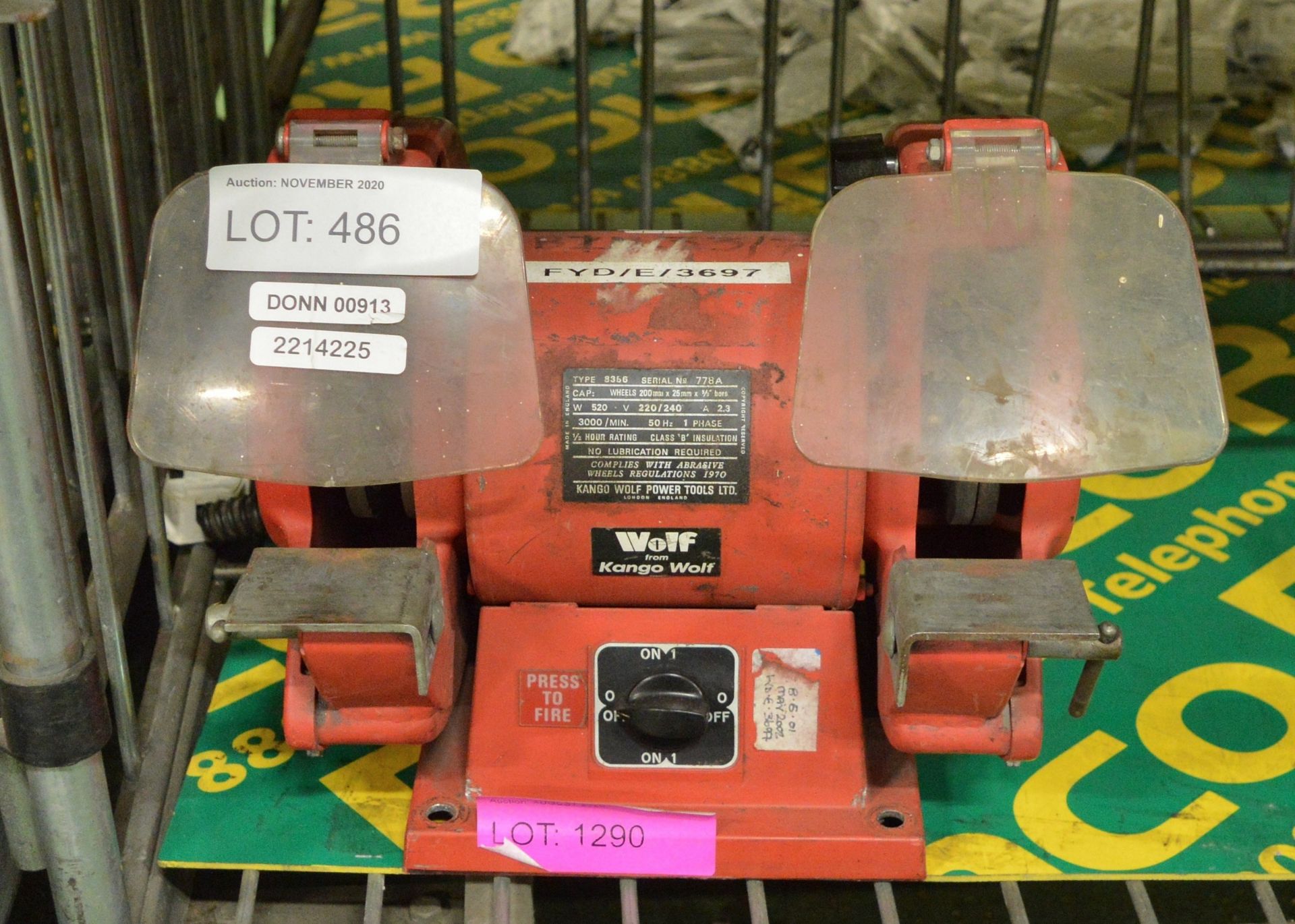 Kango Wolf 8356 Dual Wheel Bench Grinder