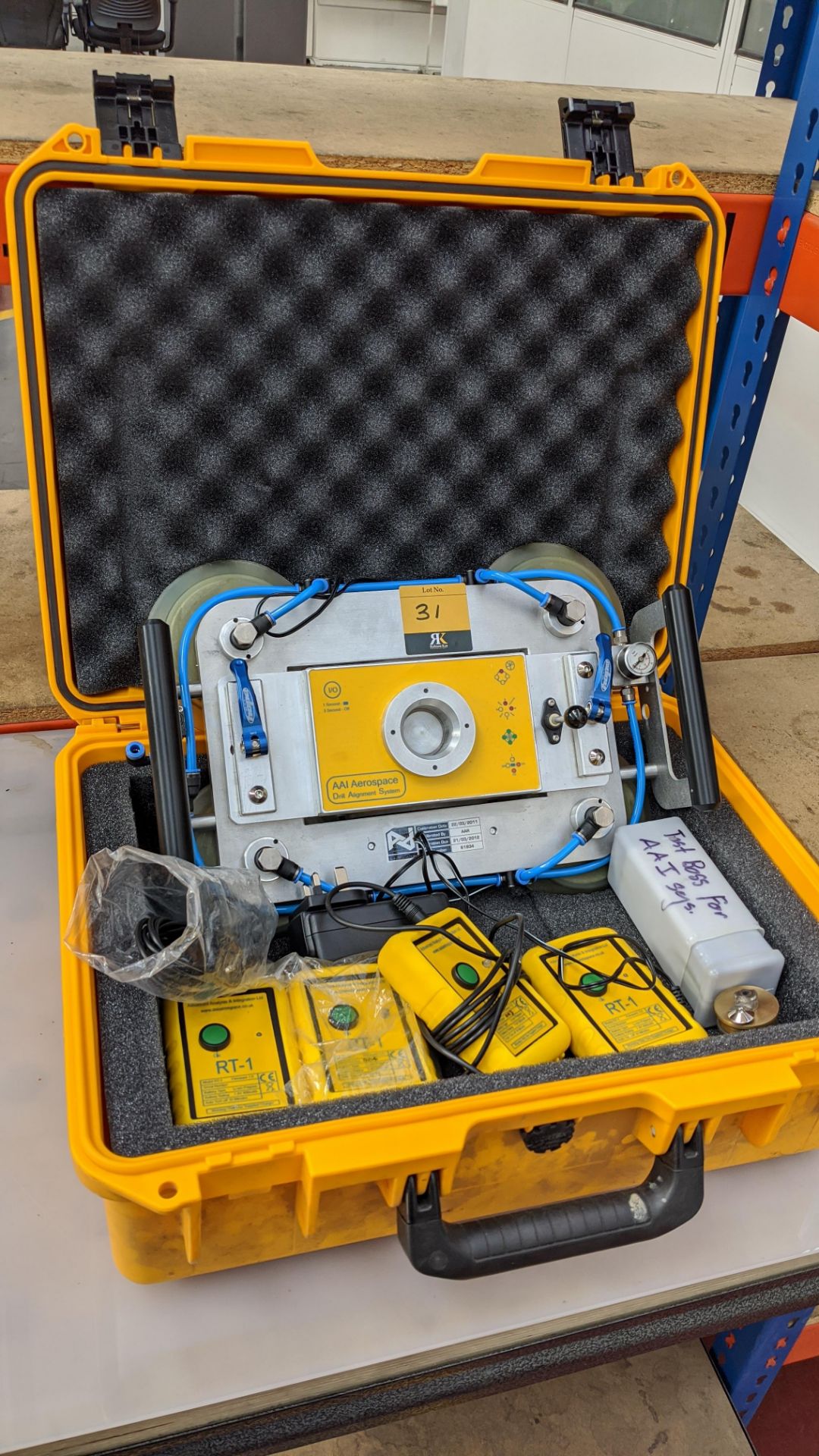 AAI Aerospace drill alignment system in case including 4 off RT-1 ...
