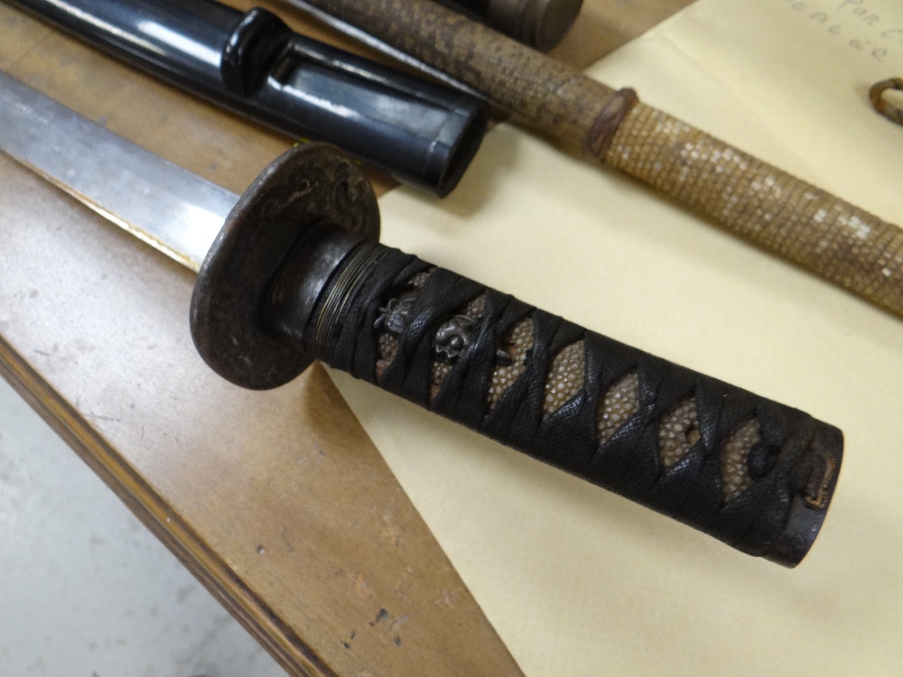 ASSORTED WEAPONRY including an American Tomahawk (with some provenance ...
