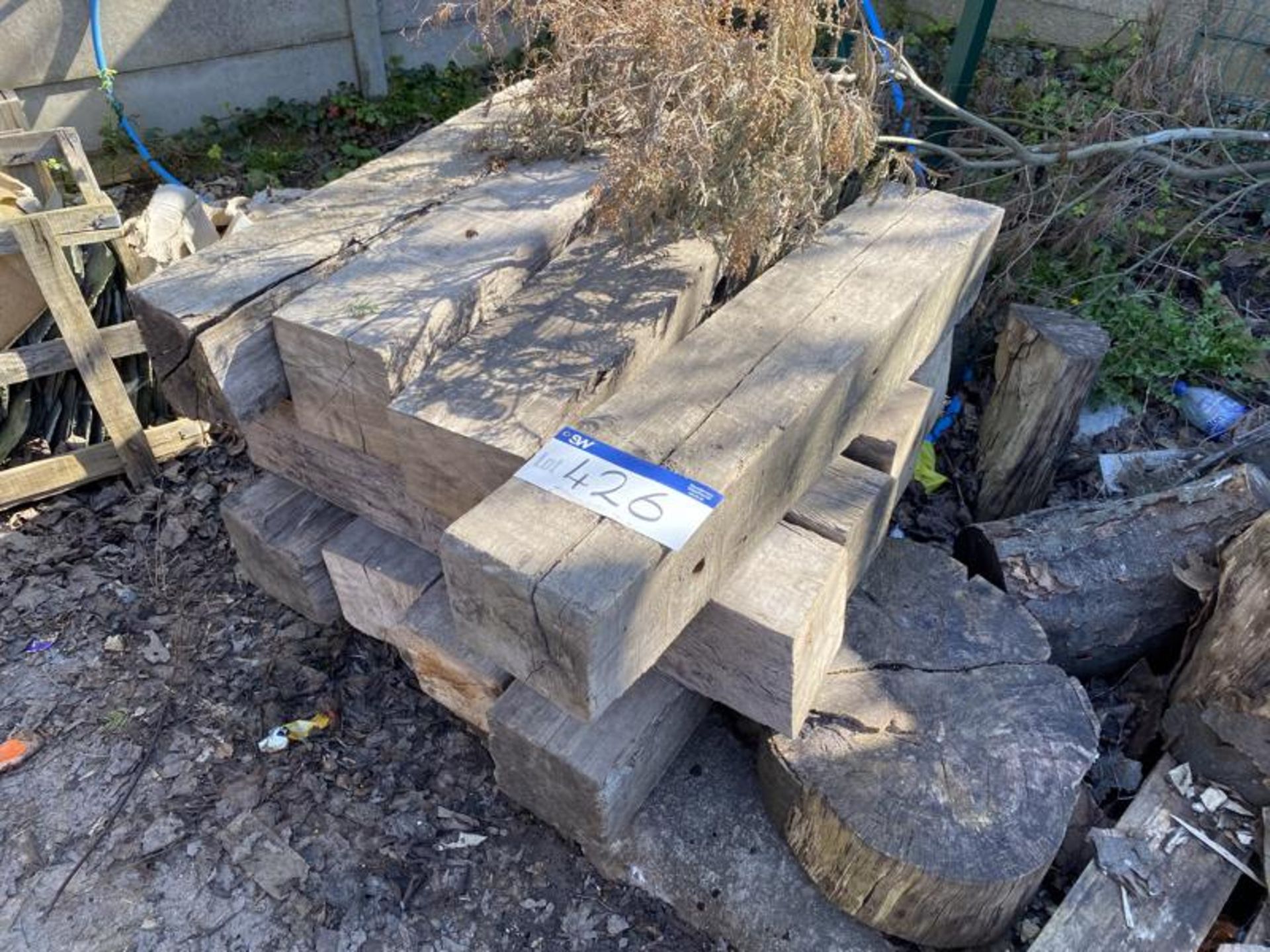 Assorted Timber Baulks, up to approx. 1.05m x 200mm