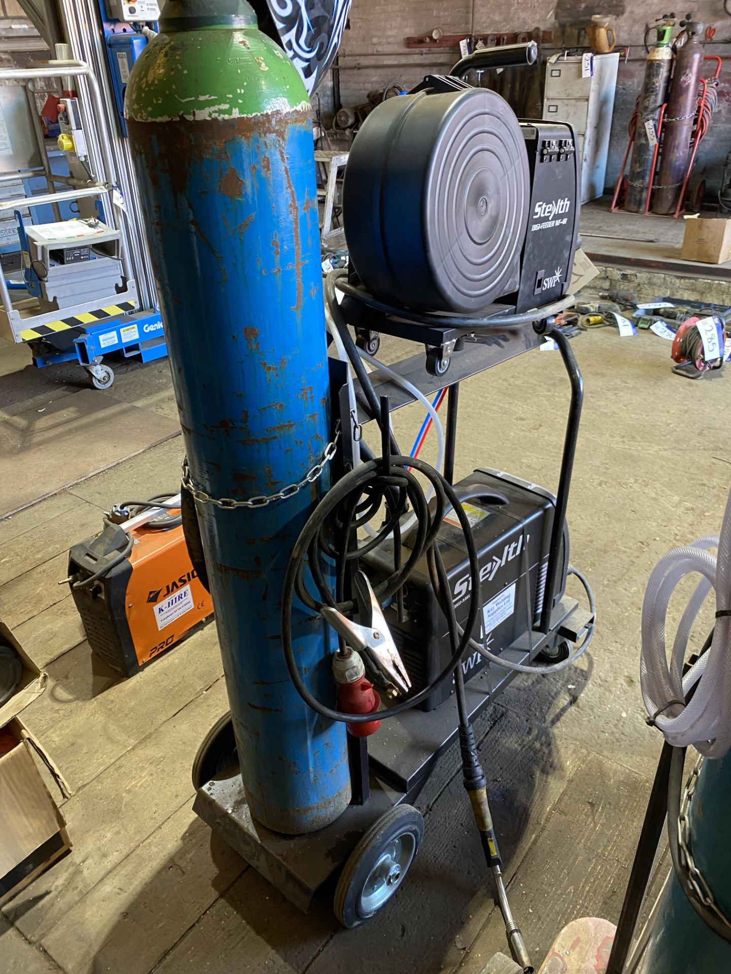 SWP Digi-Mig 400F Mig Welder, 440V, with SWP Digi-Feeder WF-4R wire ...