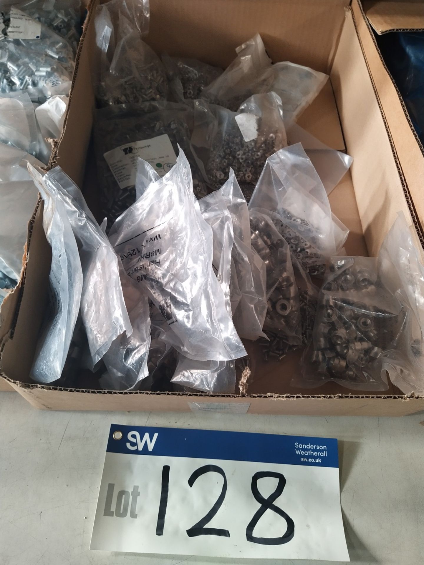 Large quantity of fastenings - 7 box's including hank nuts, hank ...