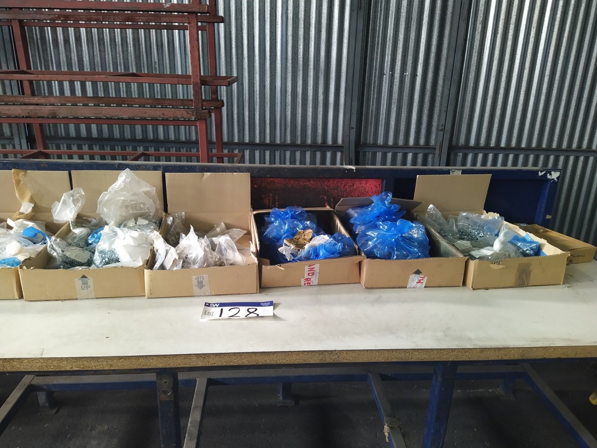 Large quantity of fastenings - 7 box's including hank nuts, hank ...