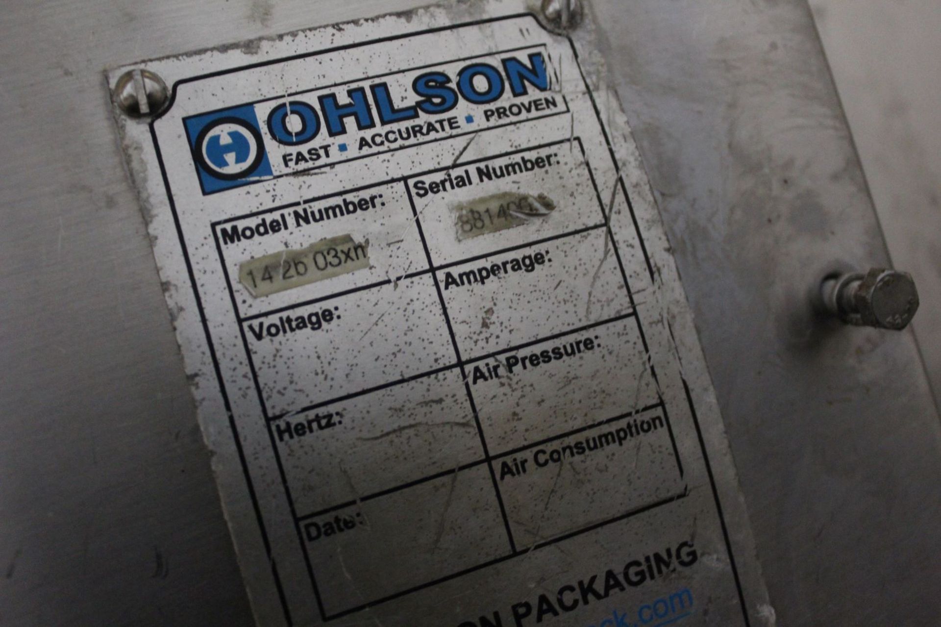 Ohlson Rotary Combination Weigh Scale - 14 Head, Model# 142B03XM ...