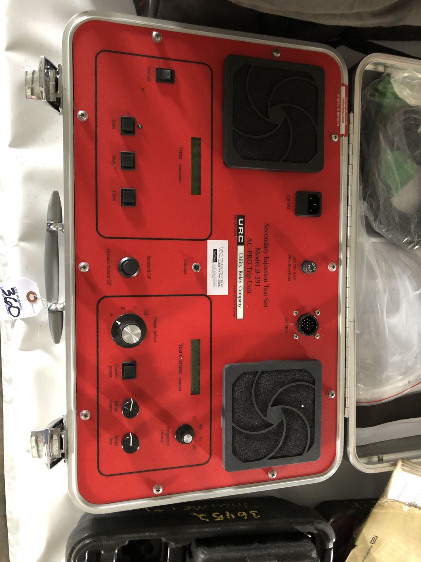 AC Pro Trip Unit from URC Secondary Injection Test, Model #B-291