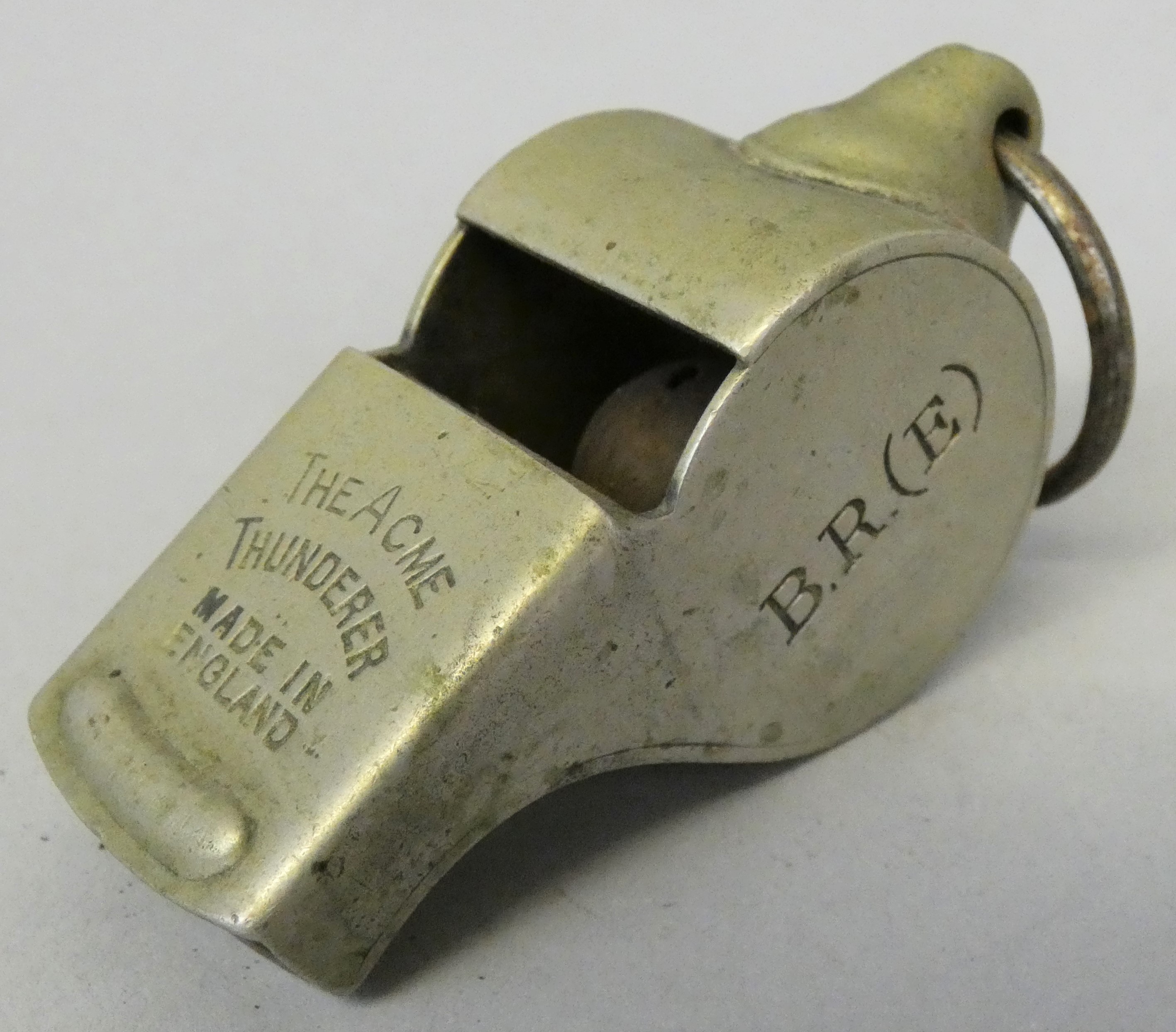 A British Rail (England) nickel plated brass Guards whistle 'THE ACME ...