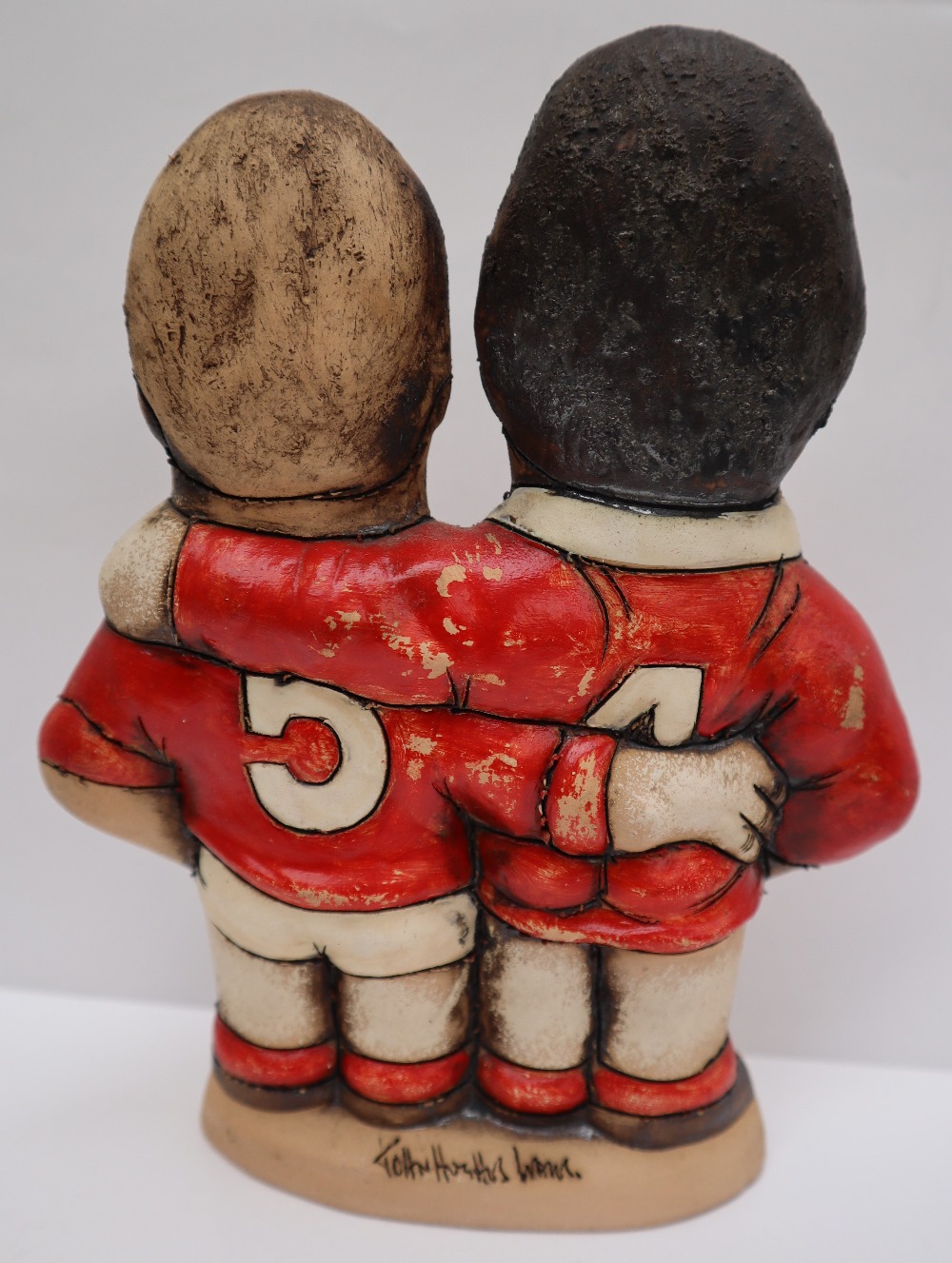 Groggs - A John Hughes pottery Grogg, The Second Row, depicting Martin ...