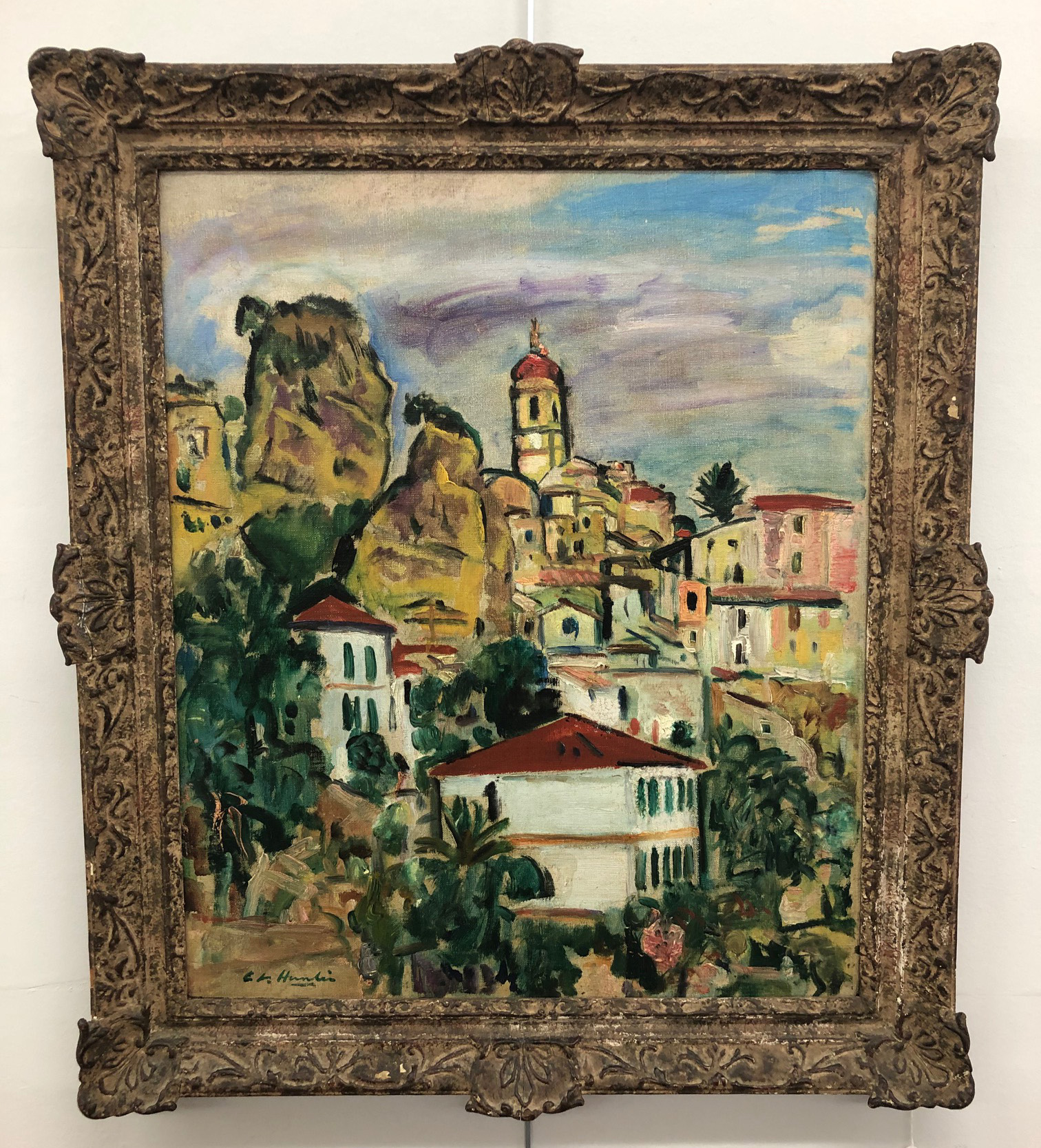 George Leslie Hunter (Scottish, 1877-1931), Villefranche, signed 'G L ...