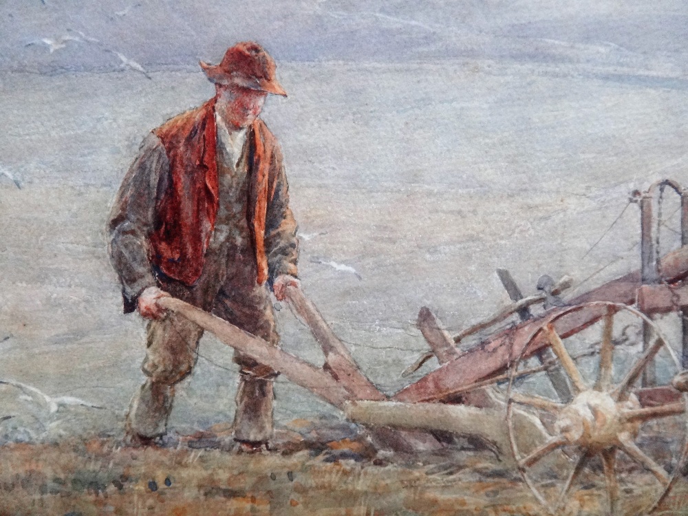 Harold Swanwick (1866-1929), The Plough Team, watercolour, signed, 59cm ...