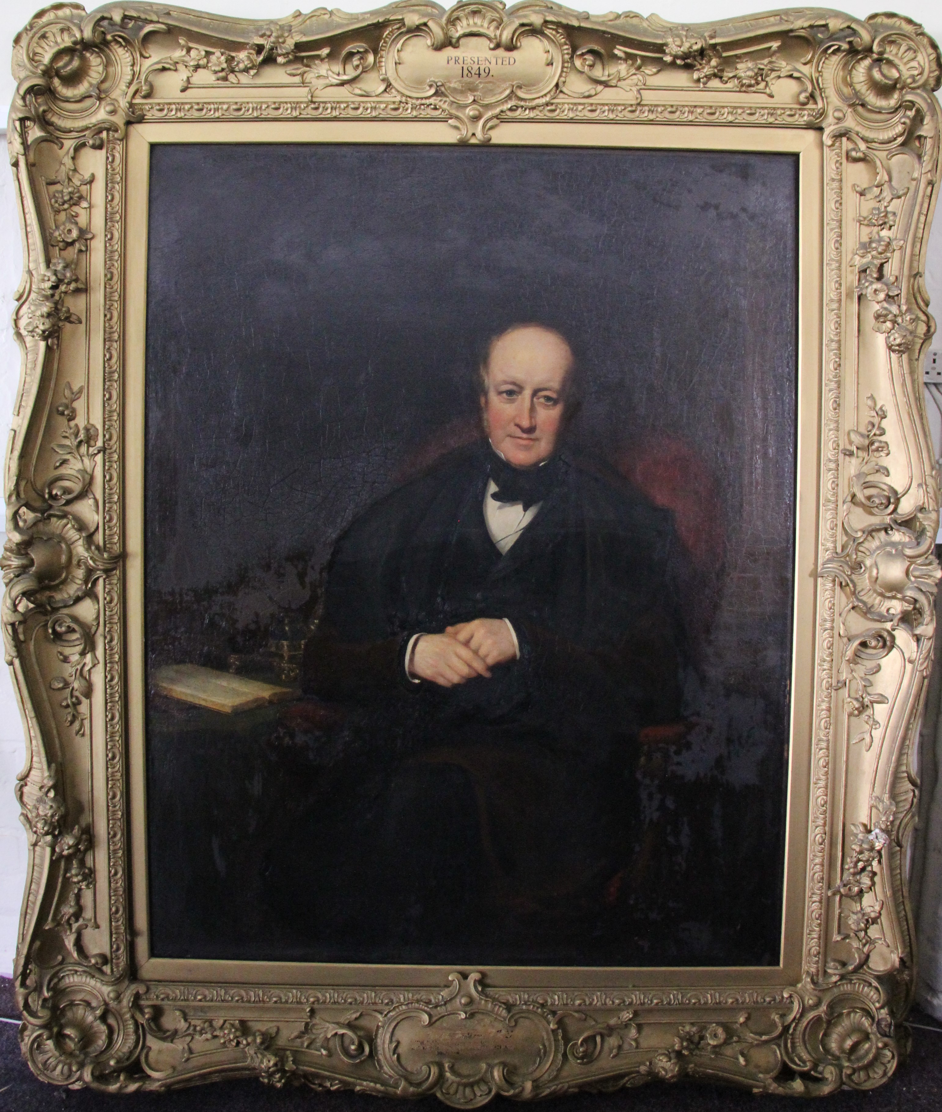 JOHN PARTRIDGE. Framed, unsigned, oil on canvas, portrait of Surgeon ...