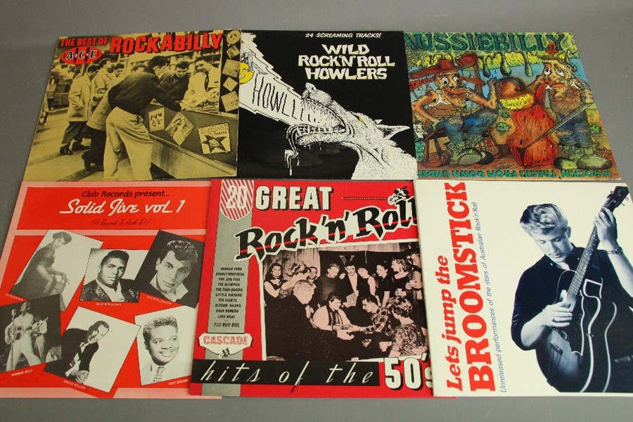 A selection of 13 Rock 'n' Roll LP record reissues; including "Roll 'n ...