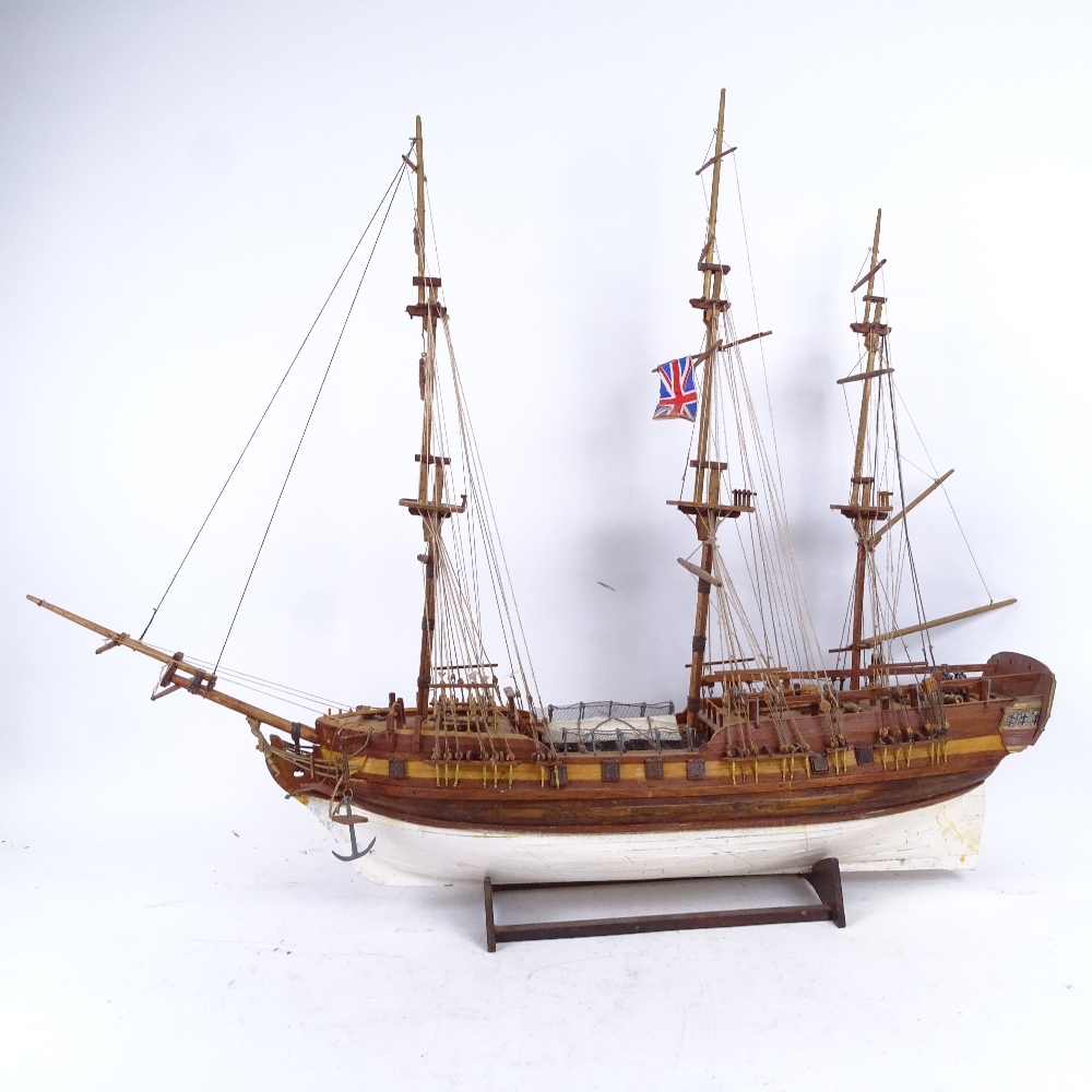 HMS Pandora, an 18th century 24 gun frigate, handmade model ship on ...