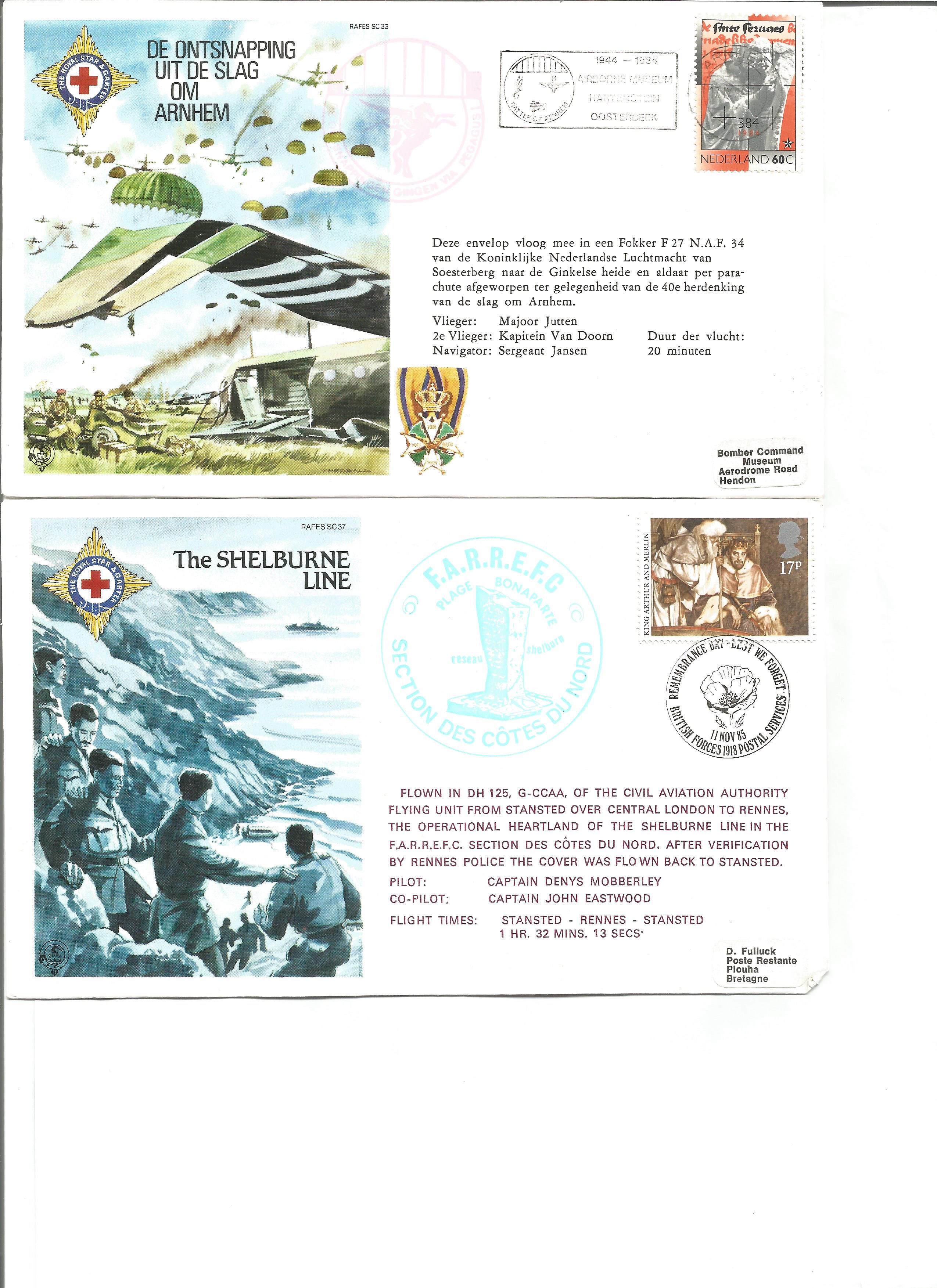 RAF escaping Society collection 24 FDC covers some signed by ...