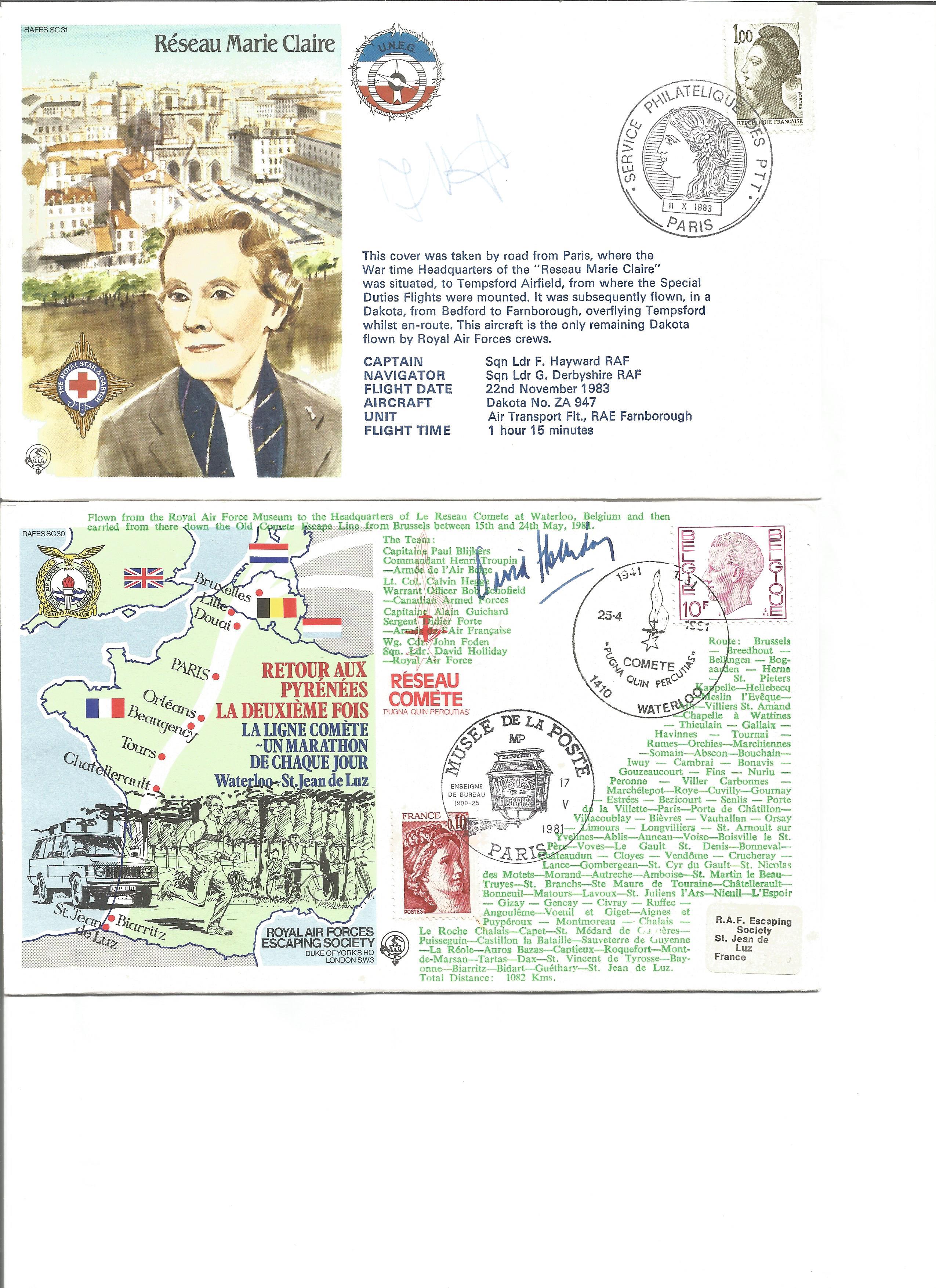 RAF escaping Society collection 24 FDC covers some signed by ...