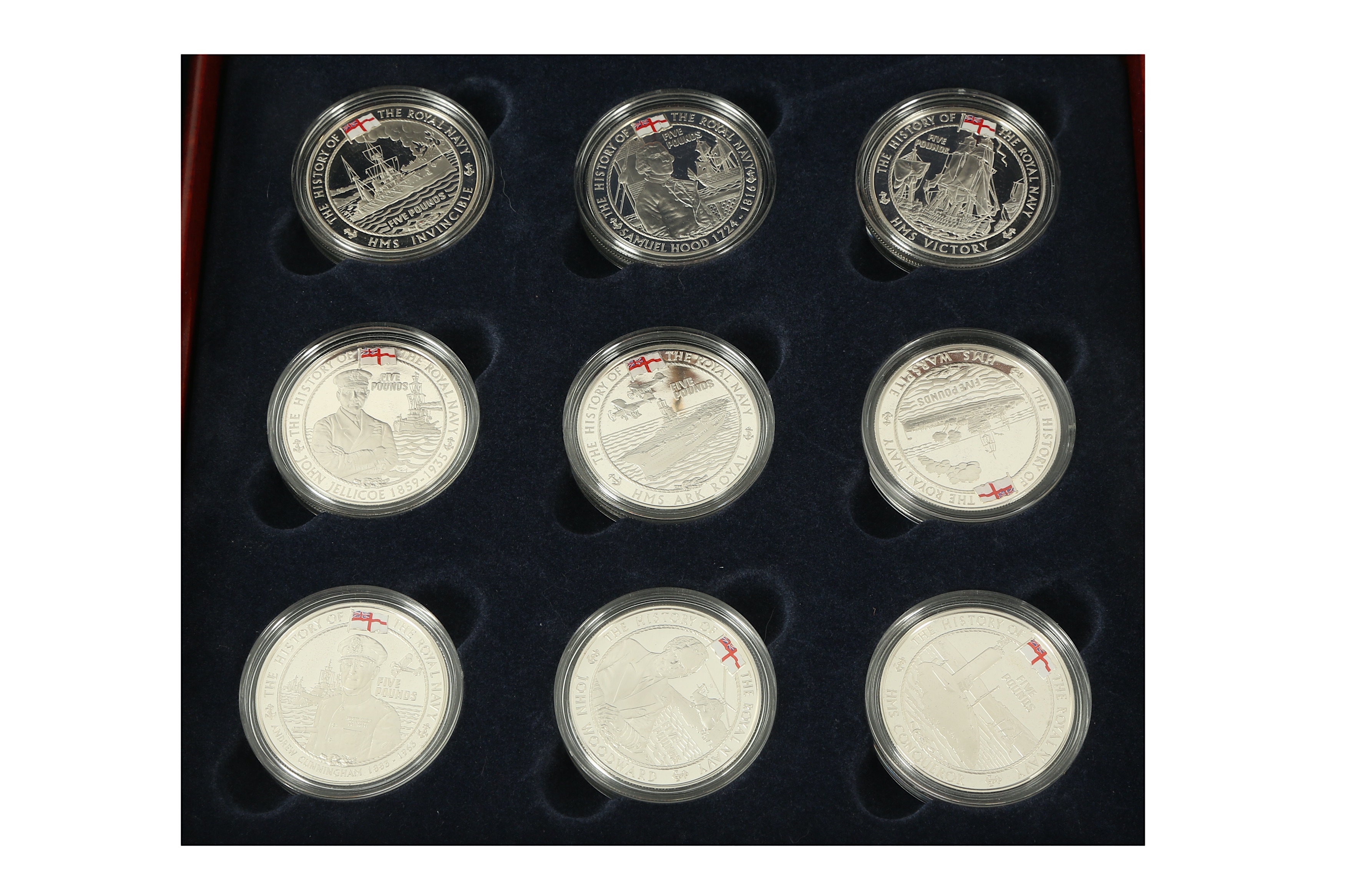 Royal Mint 2004 to 2006, 18 coin silver proof History of Royal Navy ...