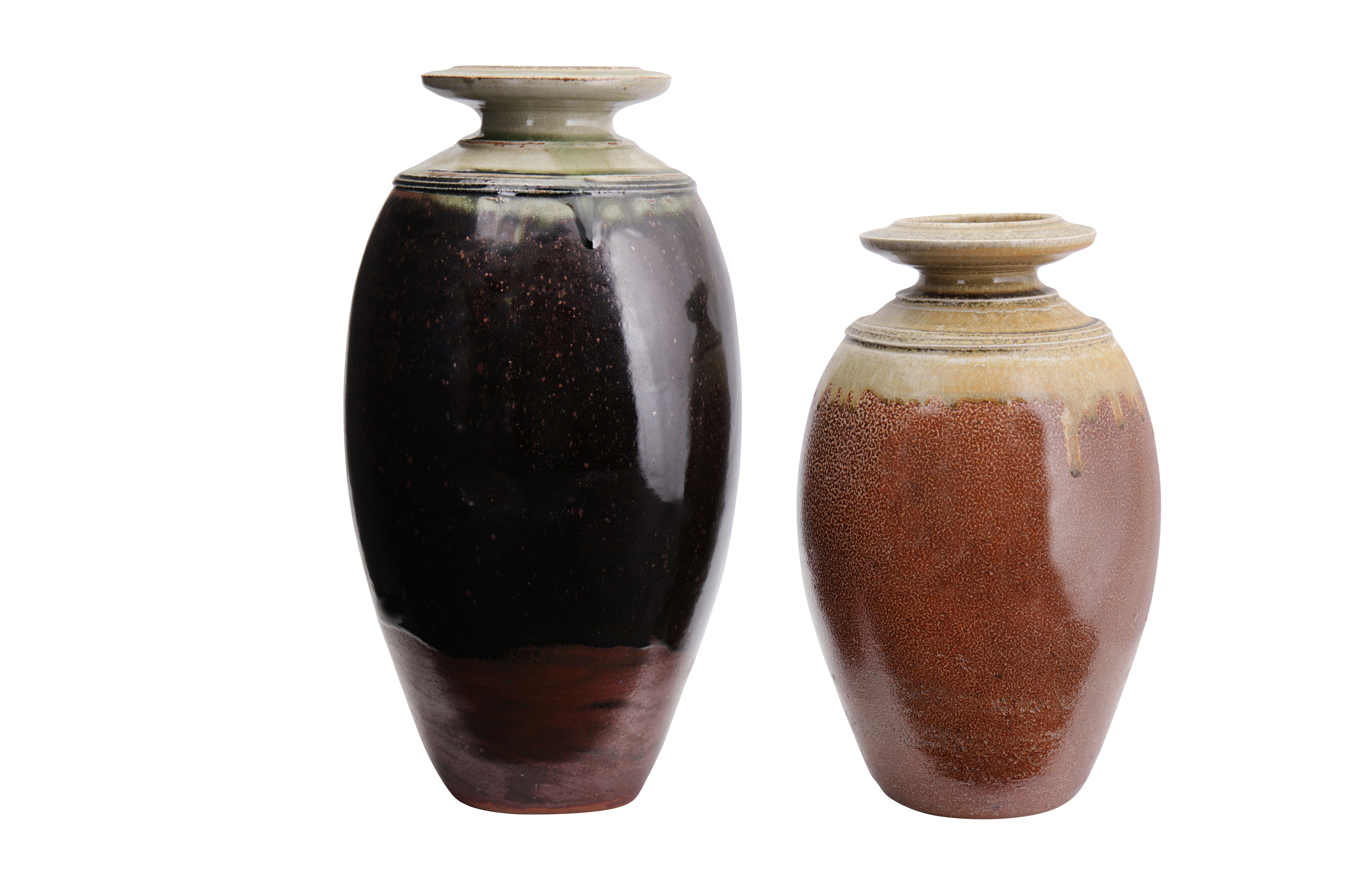 RICHARD BATTERHAM, ENGLAND, (b. 1936): a stoneware vase, of shouldered ...