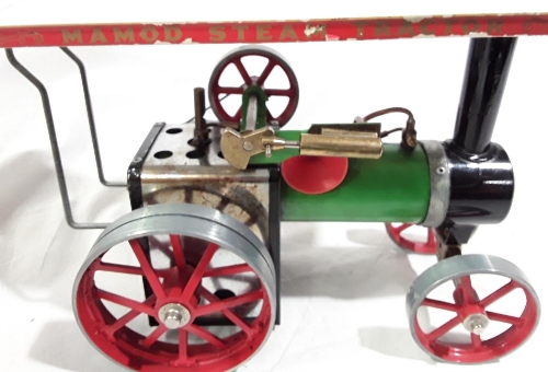 Mamod TE1 Live Steam Traction Engine complete with burner, steering ...