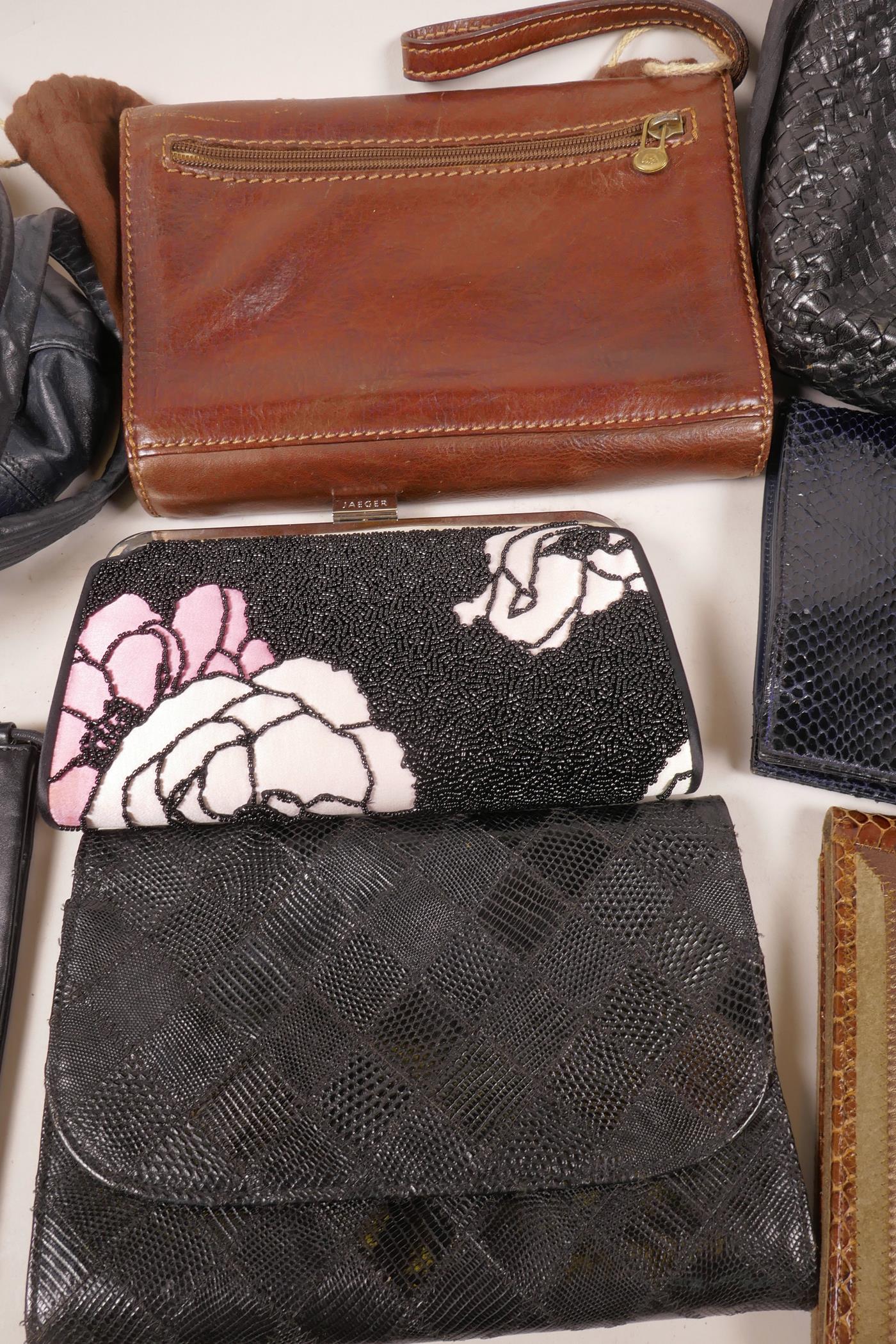 A collection of eight good quality handbags