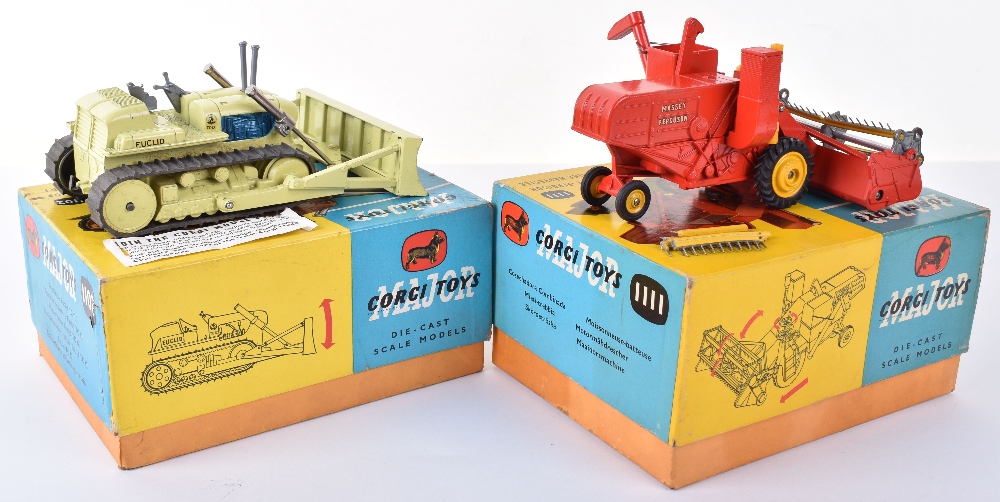Two Boxed Corgi Major Toys, 1102 “Euclid TC-12 Tractor with dozer blade ...
