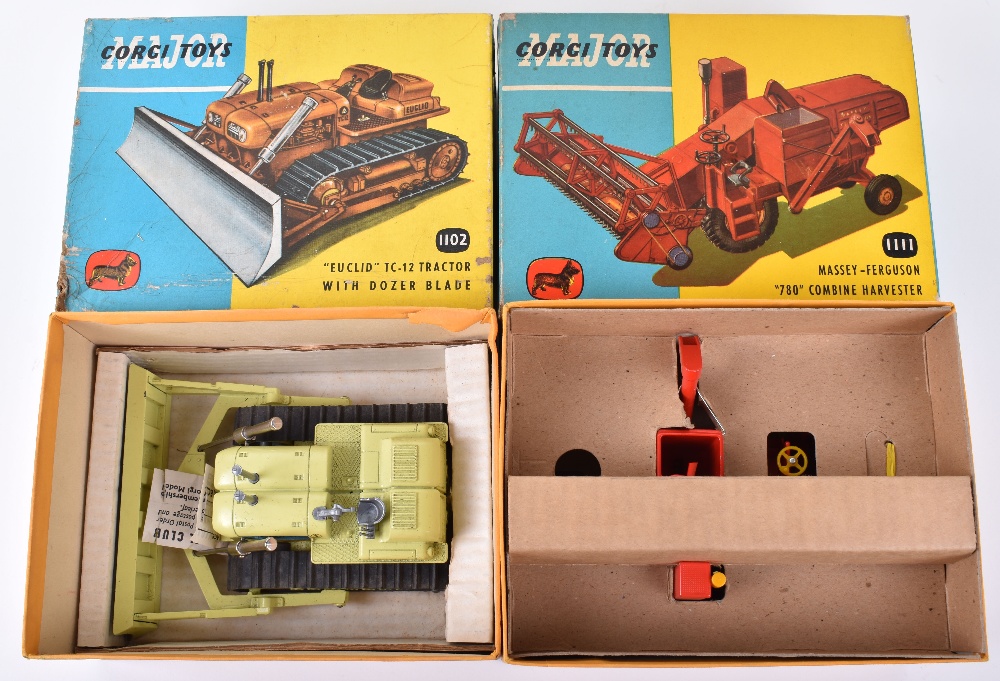 Two Boxed Corgi Major Toys, 1102 “Euclid TC-12 Tractor with dozer blade ...