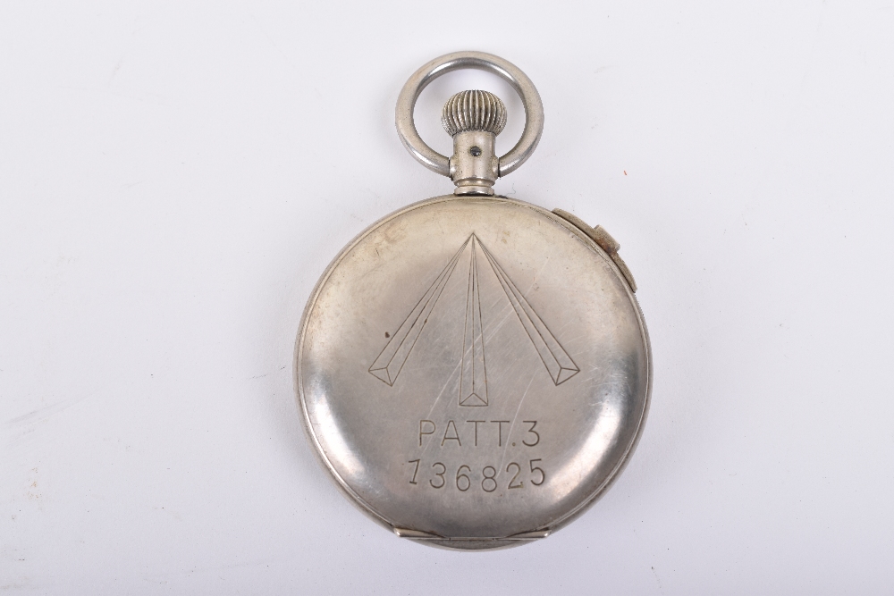 WW1 period Royal Naval deck officer’s stopwatch, nickel silver case ...