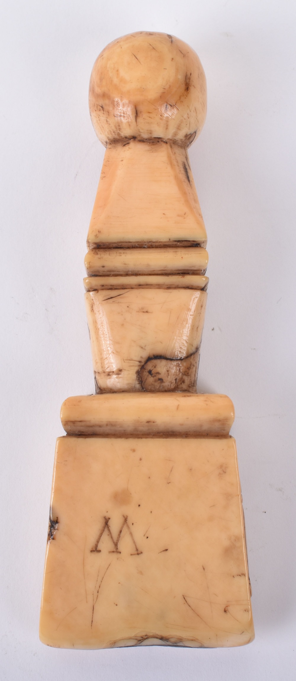 ^ Fine sailmaker’s walrus tusk seam rubber c.1800, of conventional form ...