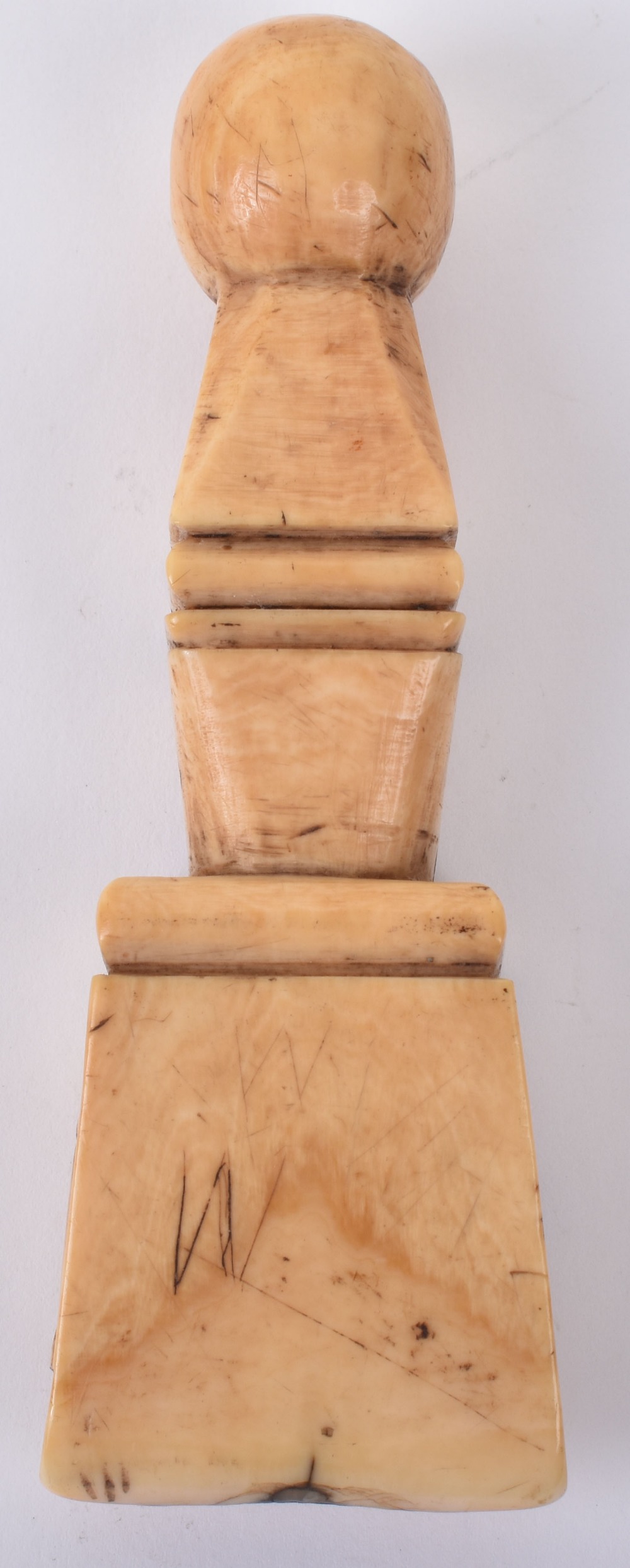 ^ Fine sailmaker’s walrus tusk seam rubber c.1800, of conventional form ...