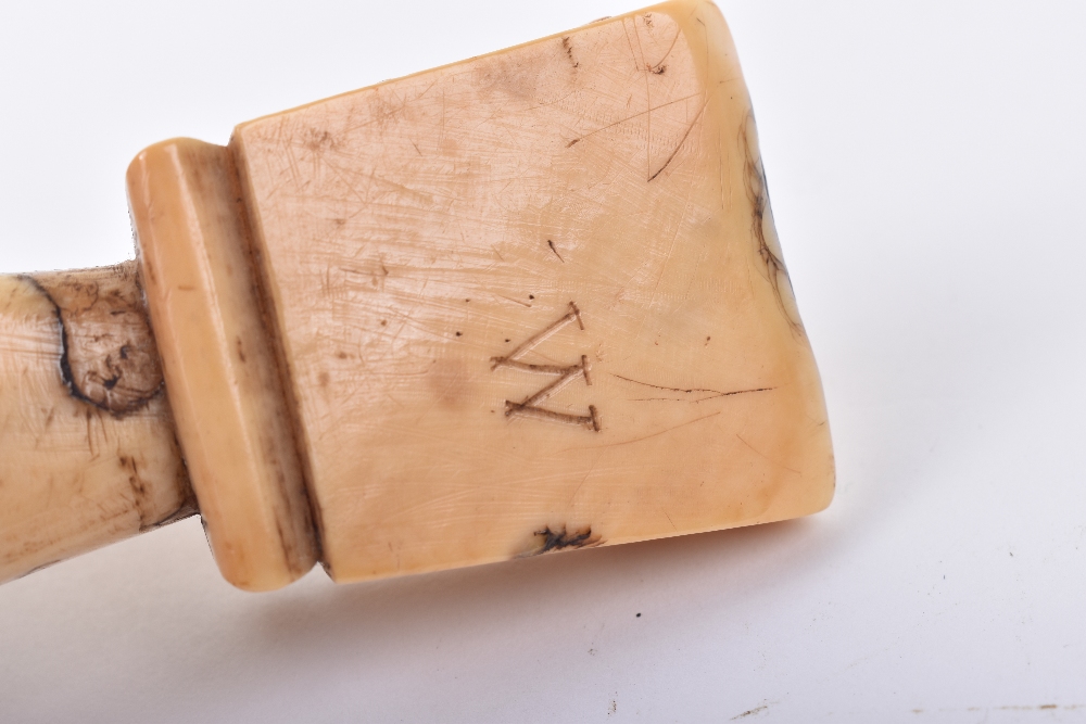 ^ Fine sailmaker’s walrus tusk seam rubber c.1800, of conventional form ...