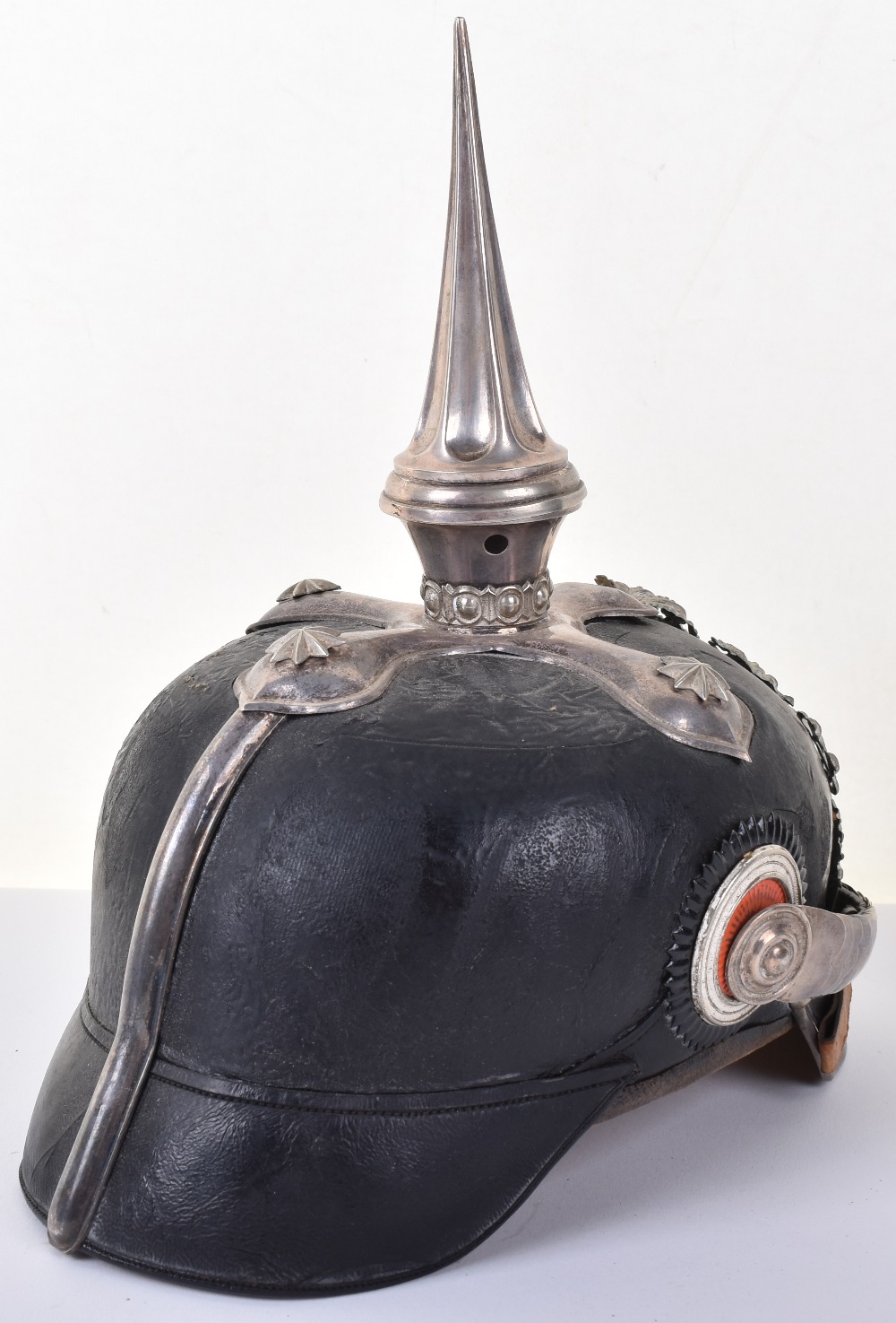 WW1 German Bavarian Generals Pickelhaube, fine untouched example being ...