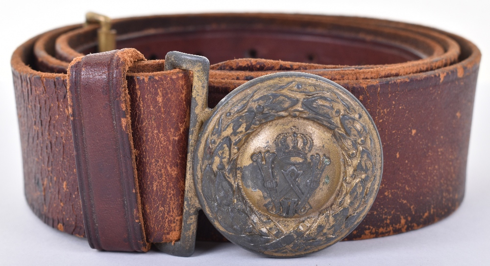 WW1 German Prussian Officers Combat Belt, fine example retaining its ...