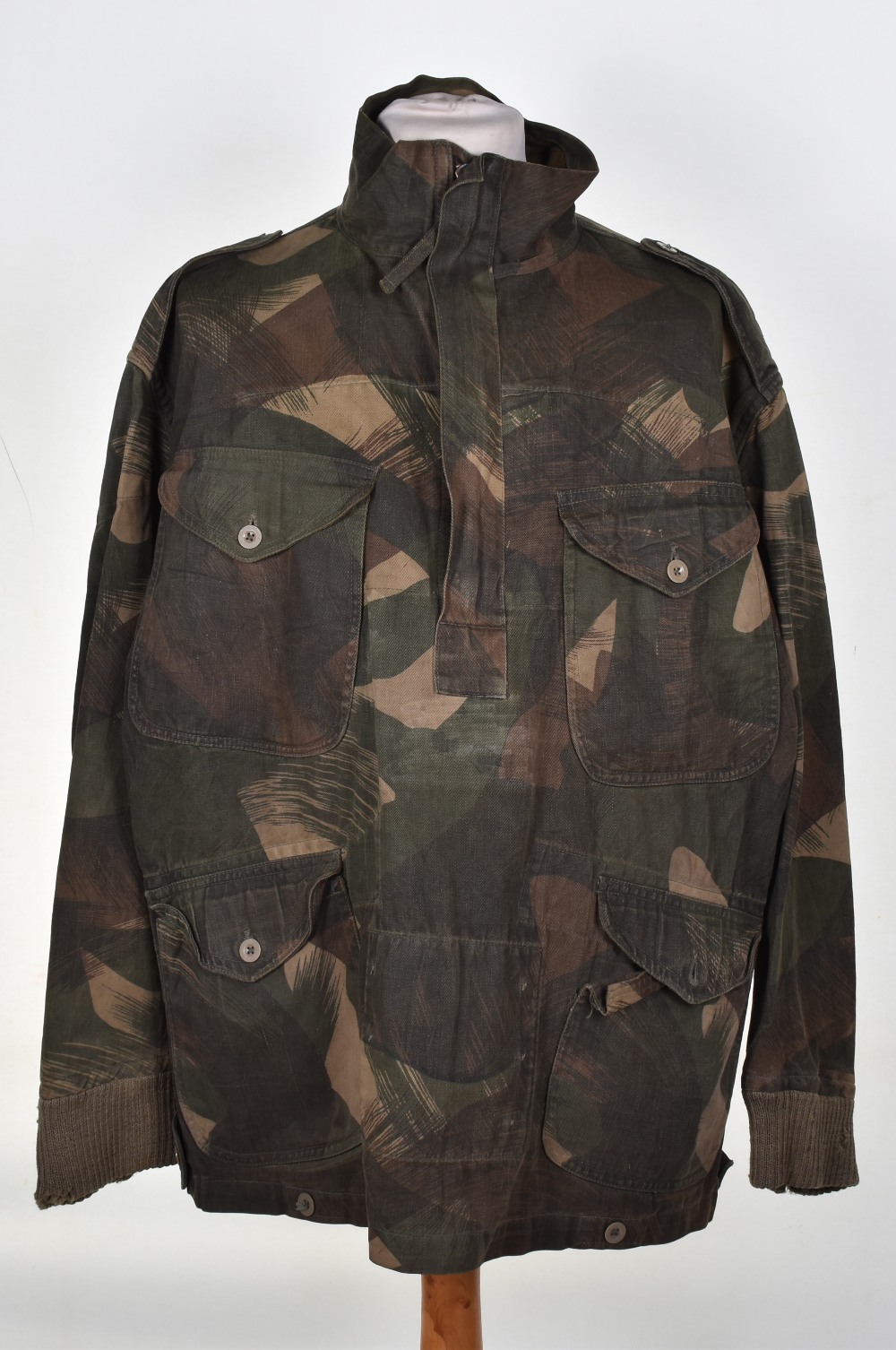 Interesting Post WW2 Denison Type Smock, the camouflaged smock has a ...