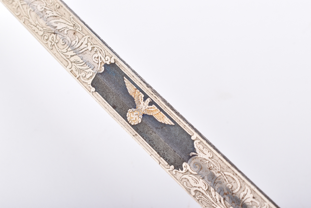 WW2 German Engraved Blade Army Officers Sword by Paul Weyersberg ...
