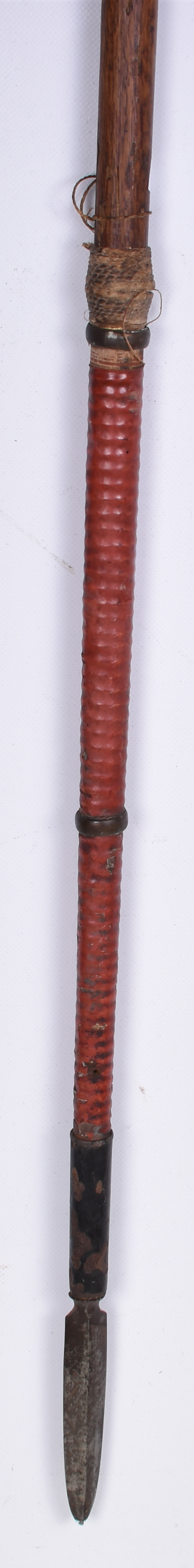Japanese Polearm Yari, 19th century, triangular section blade 12cms ...