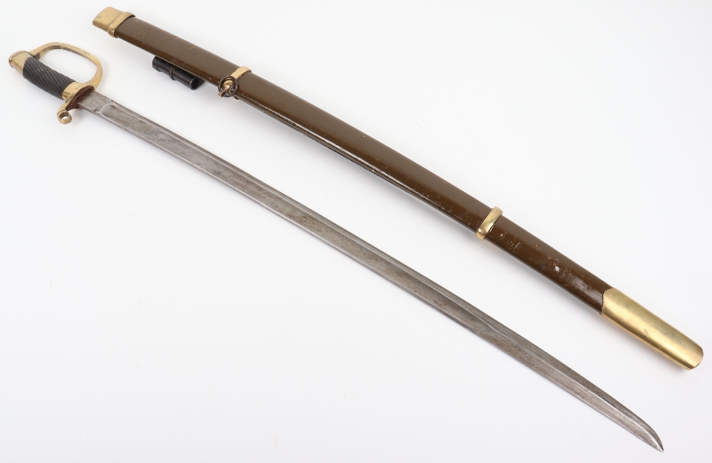 Soviet Military Sword Shashka, regulation curved fullered single edge ...