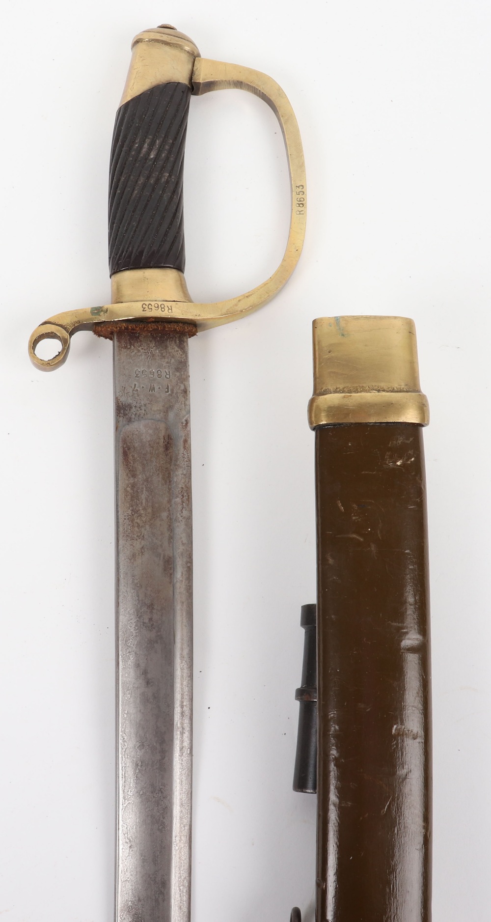 Soviet Military Sword Shashka, regulation curved fullered single edge ...